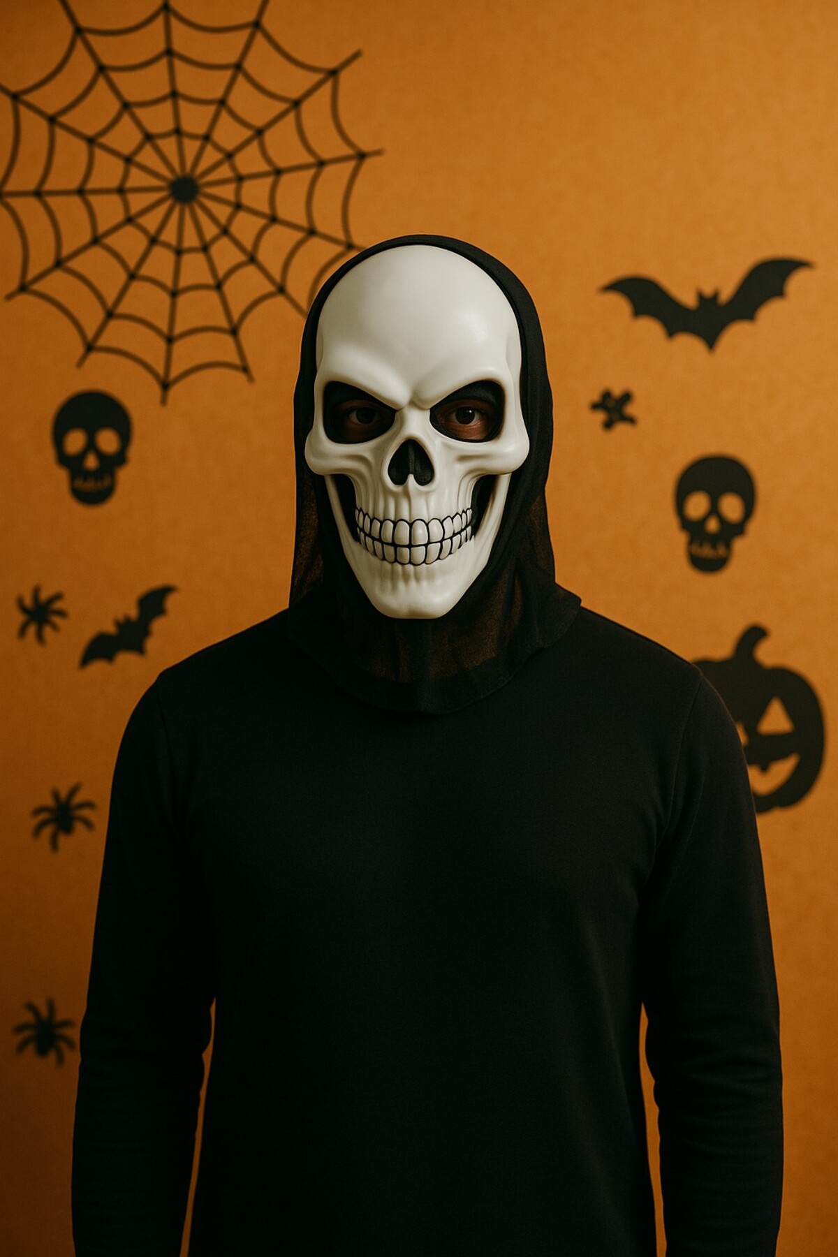 TOYFEST Cadılar Bayramı Kuru Kafa Maske Korkunç İskelet Kurukafa ...