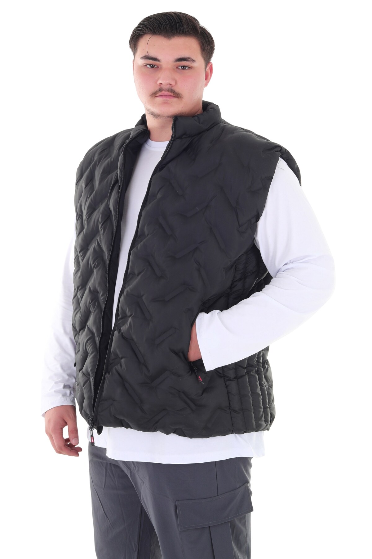 marufshop Erkek Büyük Beden 105 Kilo-142 Kilo Arası İçin Uygun Dik Yaka ...