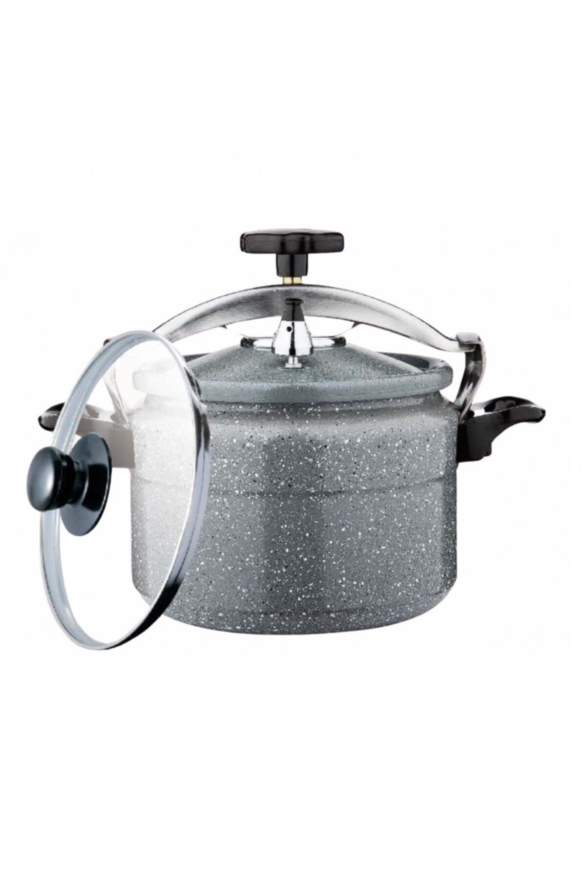 CC 4 liter granite pressure cooker with an additional glass lid- Trendyol
