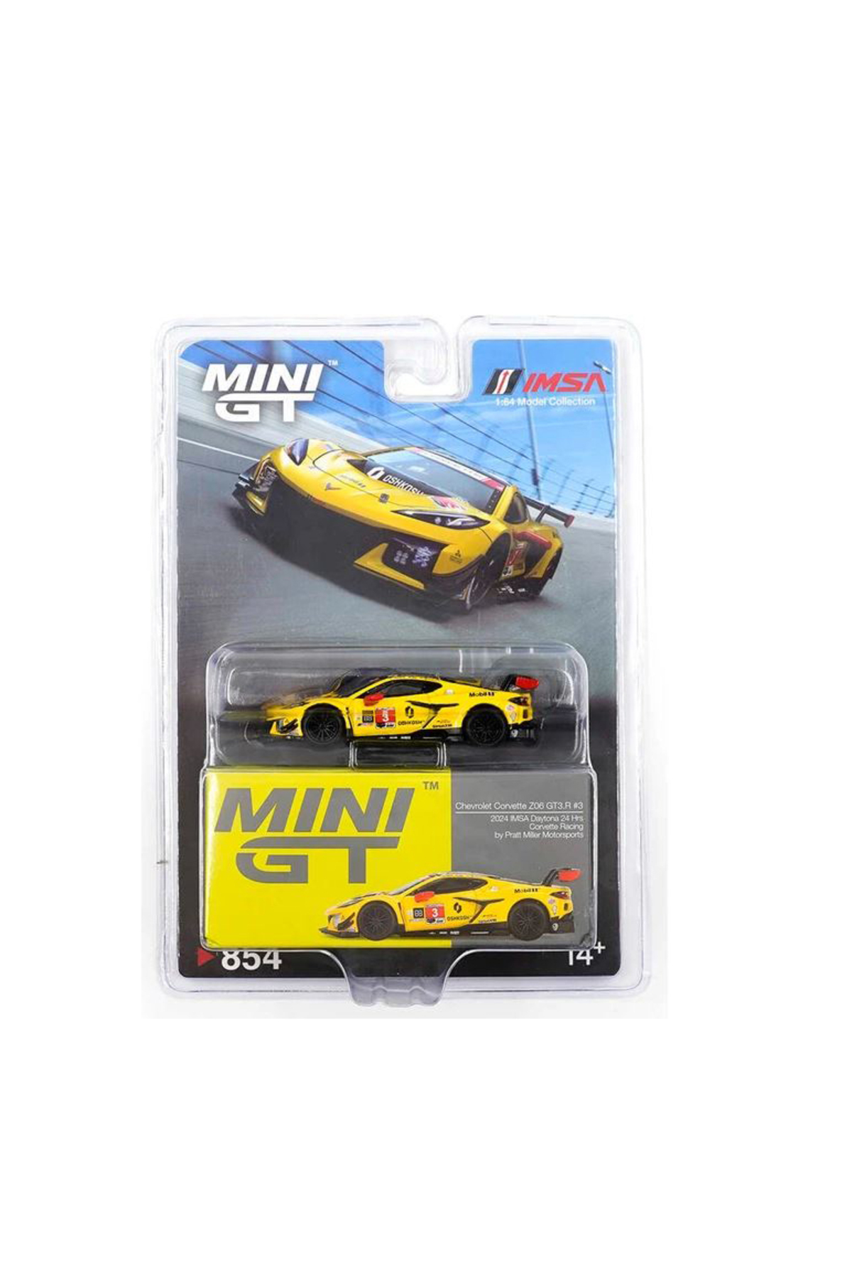 mini gt 854 - Chevrolet Corvette Z06 GT3.R #3 2024 IMSA Daytona Blister ...
