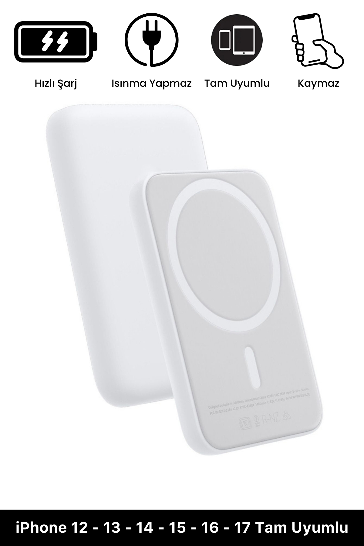 Noriyen Yeni Nesil 10000 Mah iPhone Magsafe Battery Pack Powerbank ...