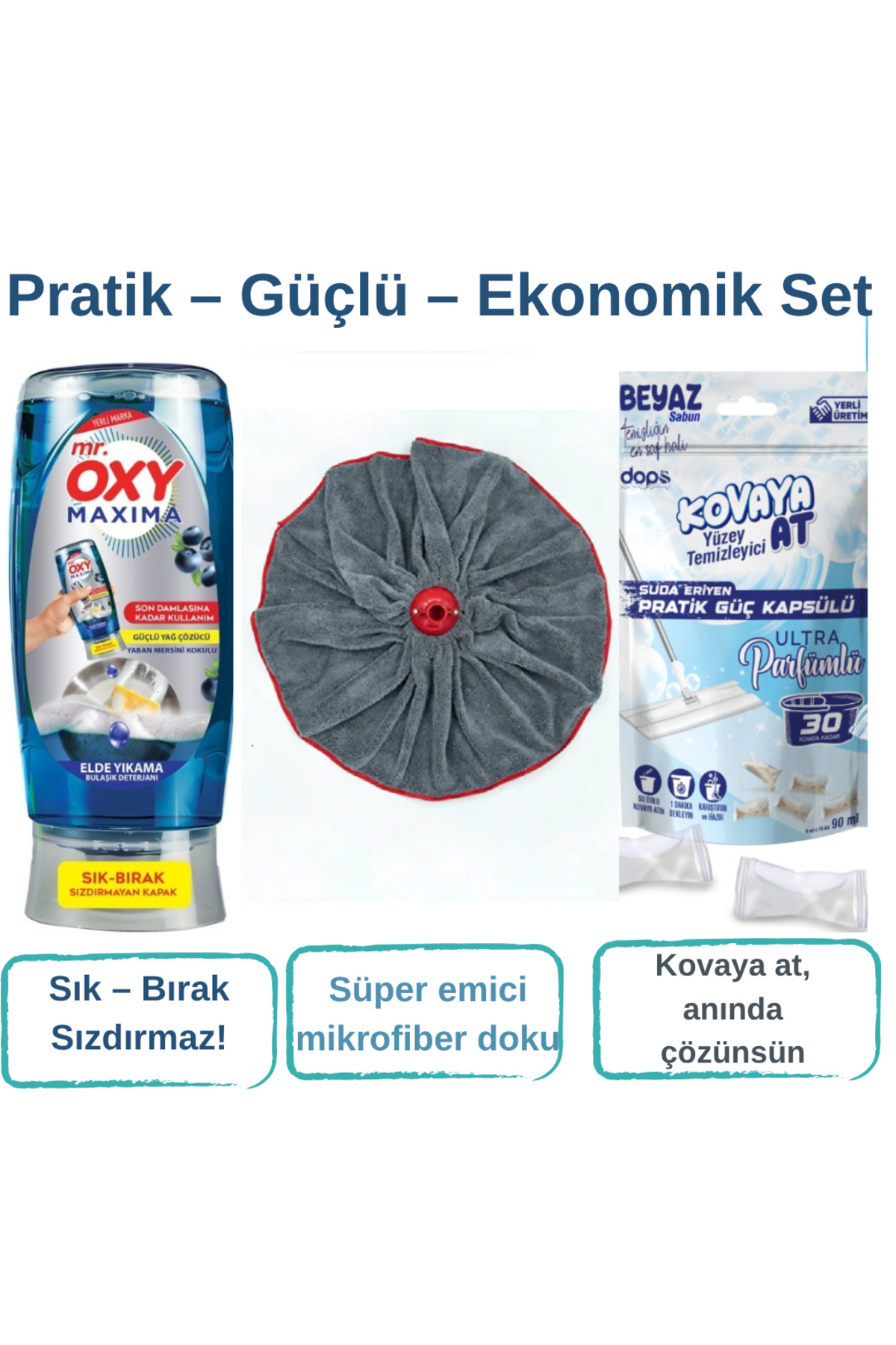 MR.OXY Mr. Oxy Maxima 500 Ml Bulaşık Deterjanı + Kovaya At 15 Adet ...