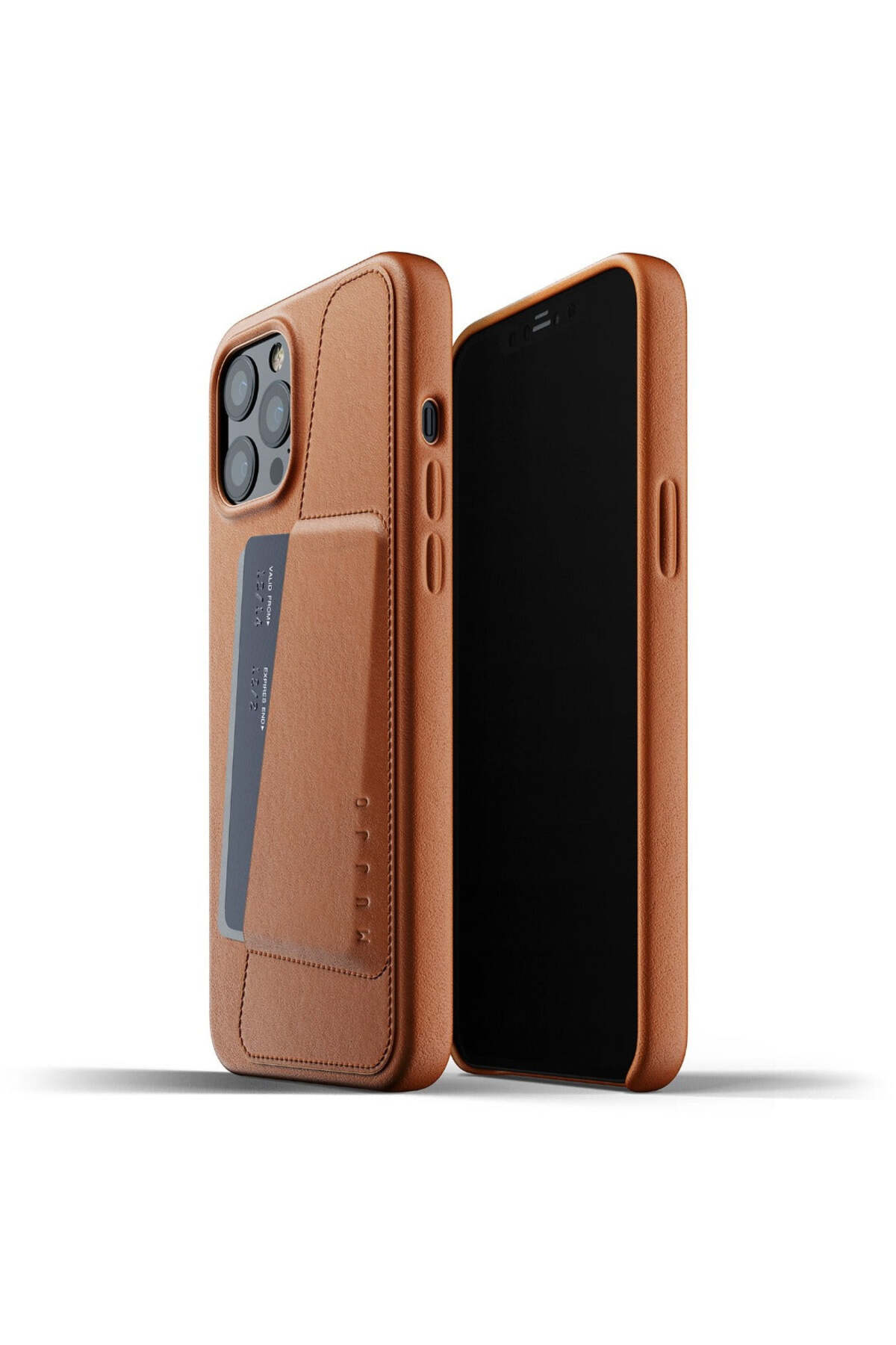 Mujjo wallet case for iPhone 12 Pro Max, Leather, Tan- Trendyol