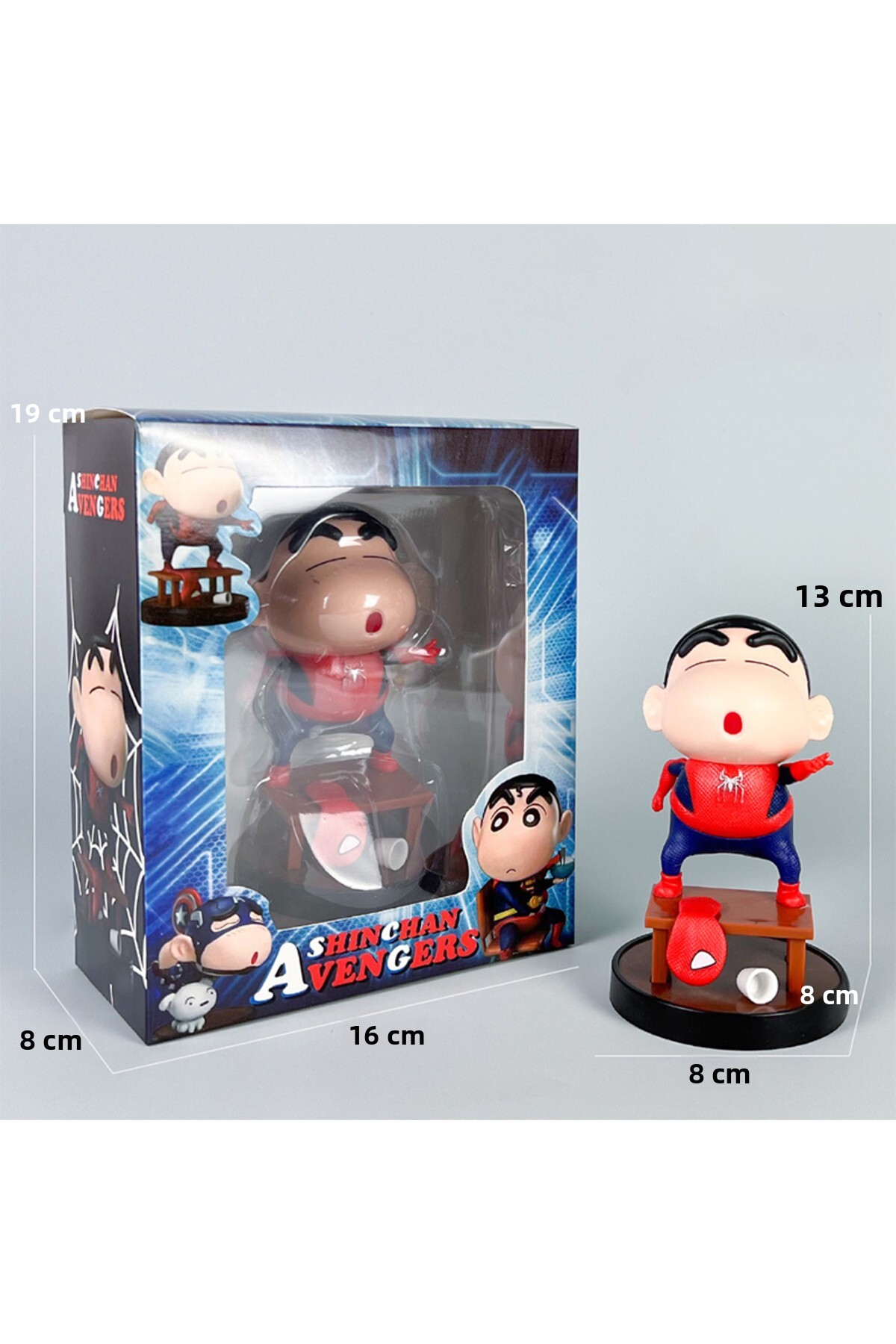 Choice New Crayon Shin-chan Anime Action Figure Superhero Spider-Man ...