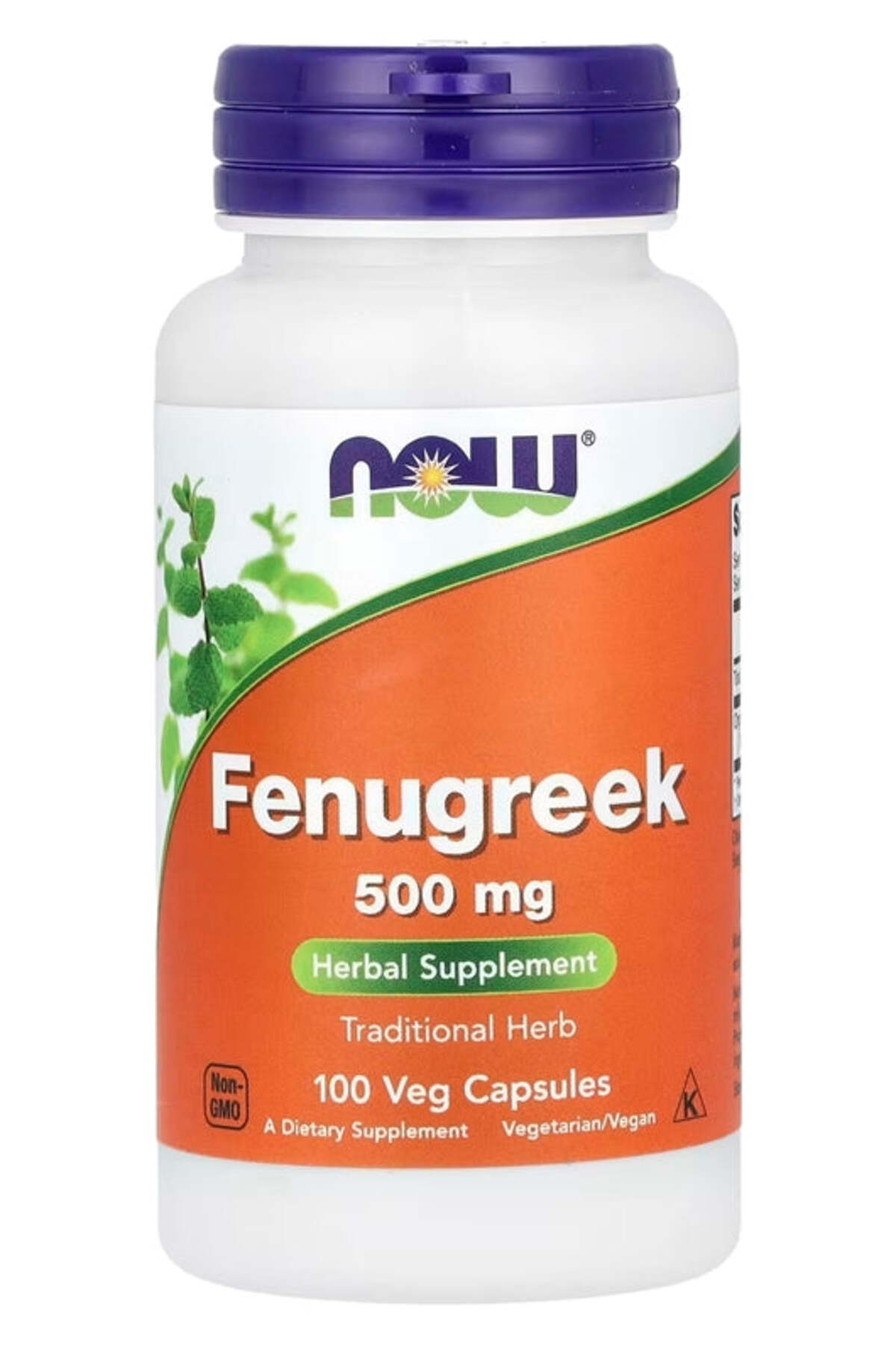 Now Foods , Organic Fenugreek (Çemen otu ekstrat) 500 mg, 100 Veg ...