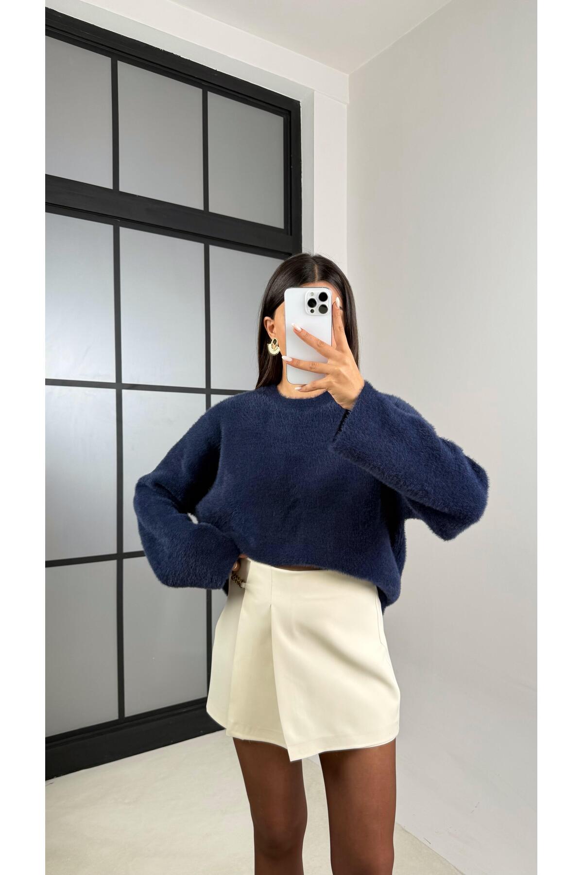Gaus Lacivert Yumuşak Dokulu Triko Kazak GAUS-00508 - Fiyatı, Yorumları