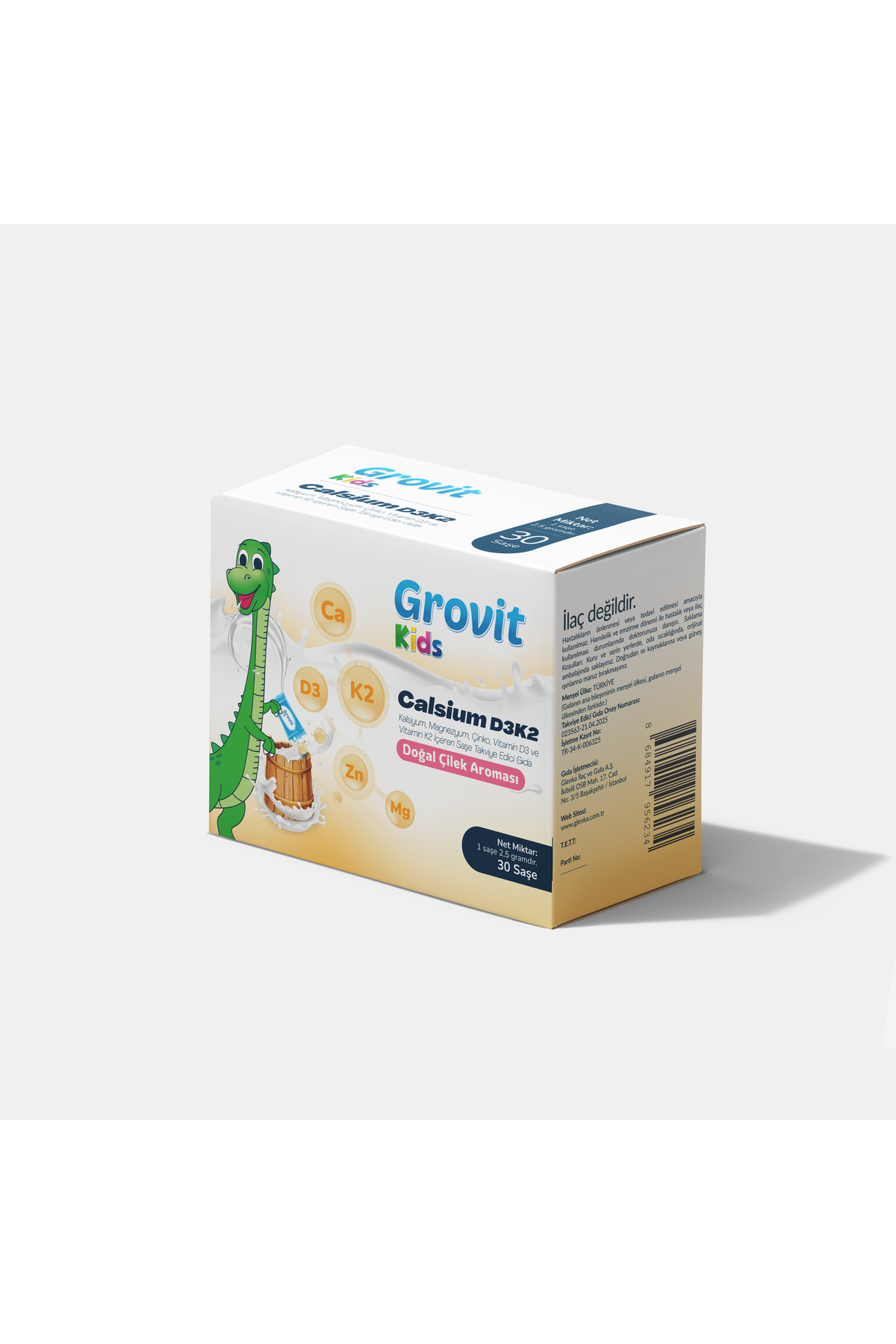 Grovit Kids Kalsium D3K2 Șase Kemik ve Diş Gelişimini Destekleyen ...