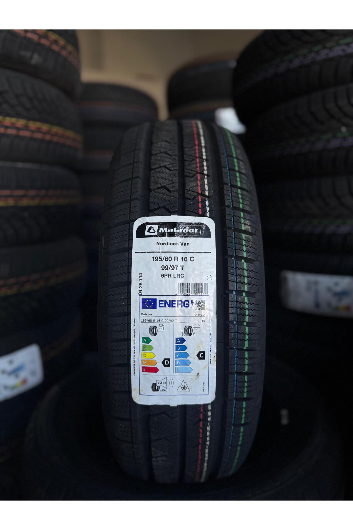 Matador 195/60R16C 99/97T 6PR NORDICCA VAN KIŞ LASTİĞİ- 2025 TARİHLİ ...