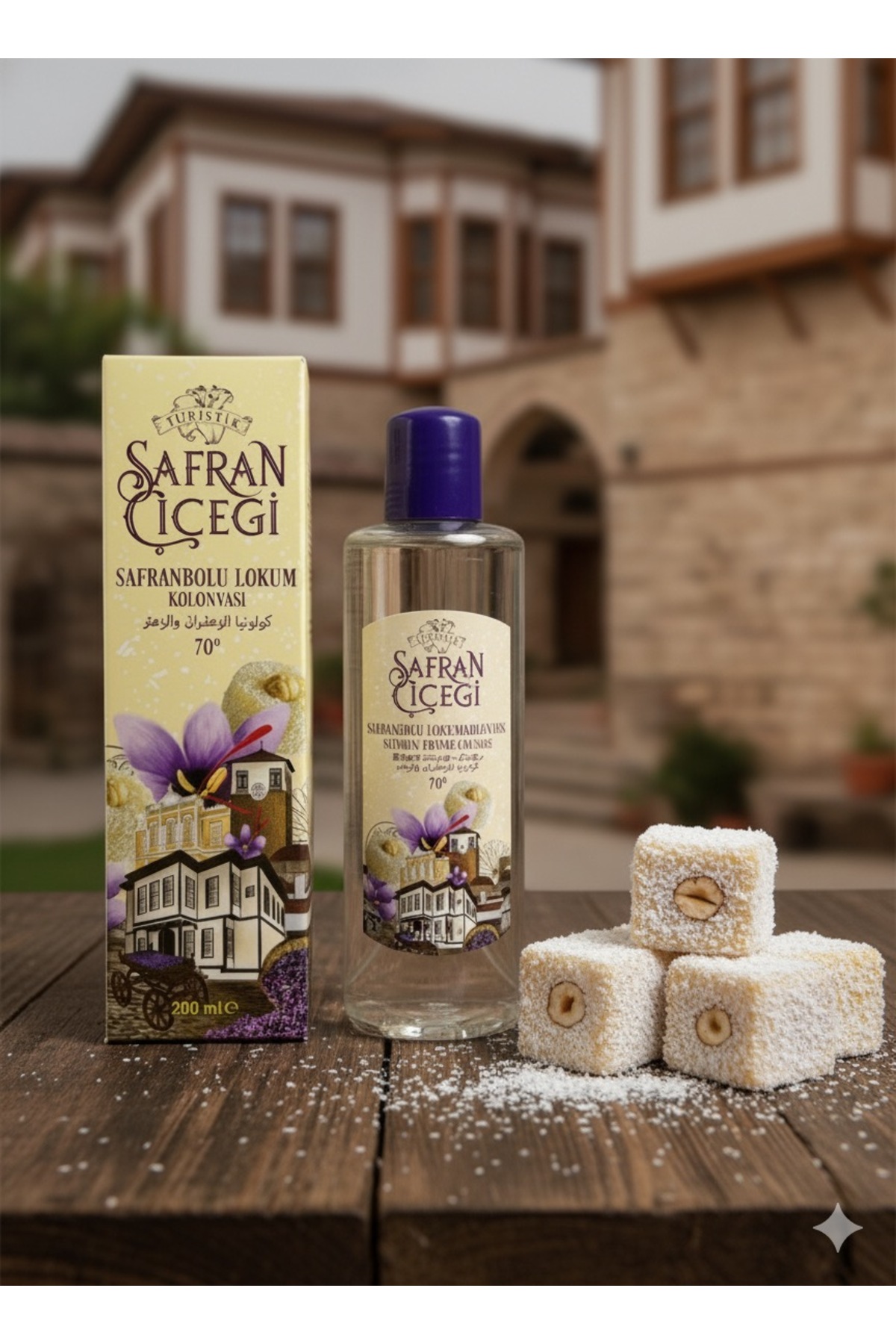 Safran Çiçeği Kolonyaları 200 ml Safranbolu Lokum Kolonyası - Fiyatı ...