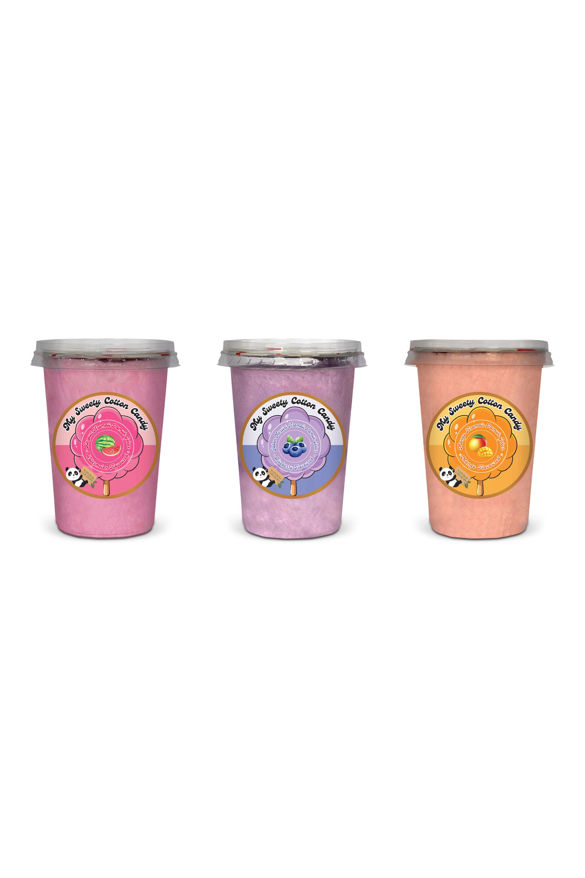 MY SWEETY COTTON CANDY KARPUZ, YABANMERSİNİ, MANGO AROMALI 3'LÜ GURME ...