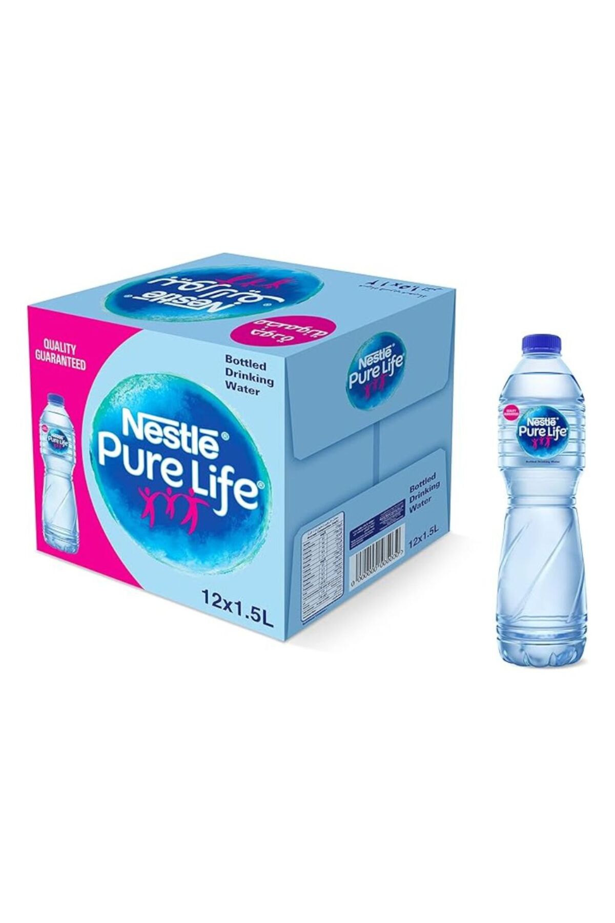 Nestle Nestlé Pure Life Bottled Still Drinking Water, 12 X 1.5 L- Trendyol
