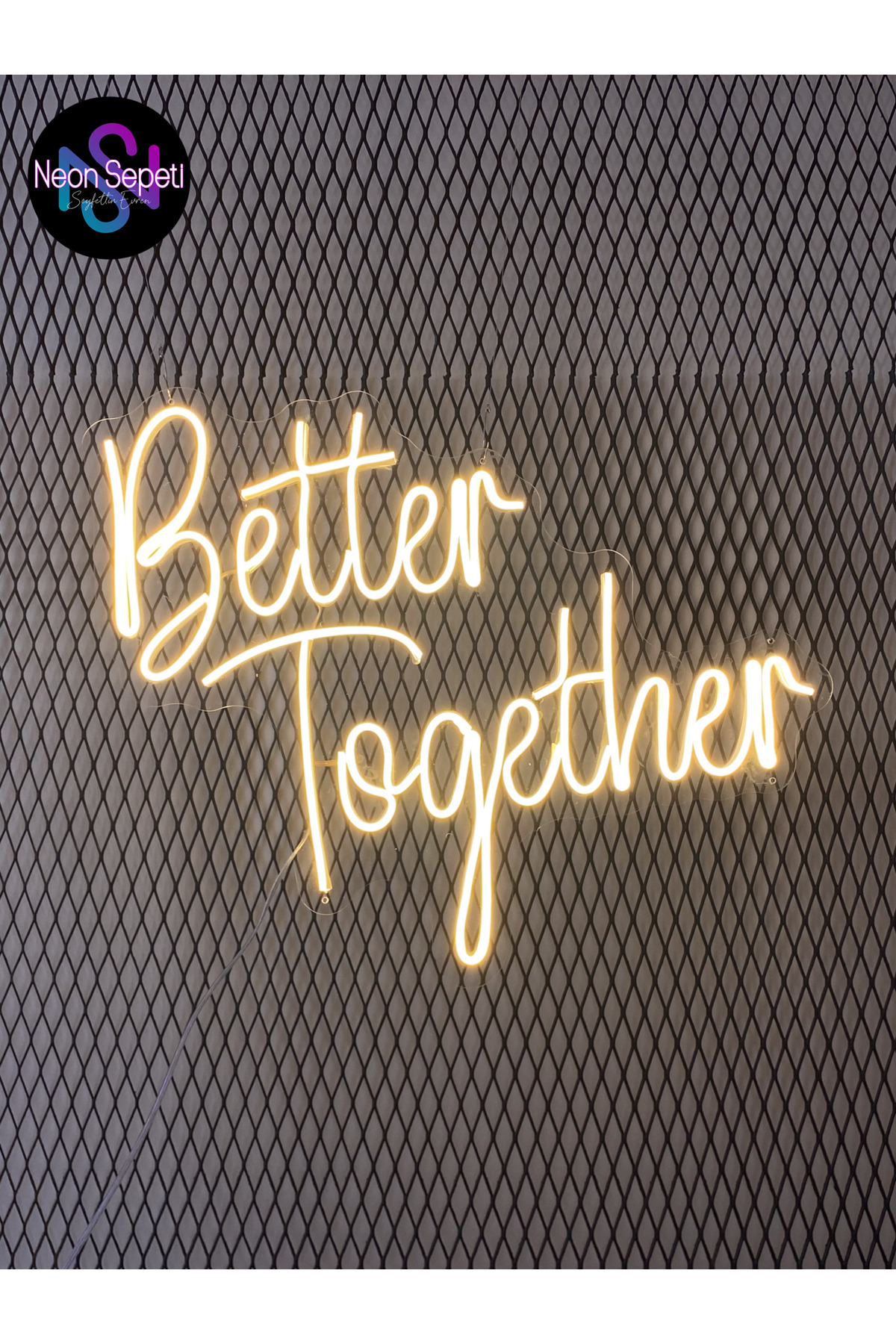 NEON SEPETİ NS Better Together Günışığı 55x50 Neon Tabela - Fiyatı ...