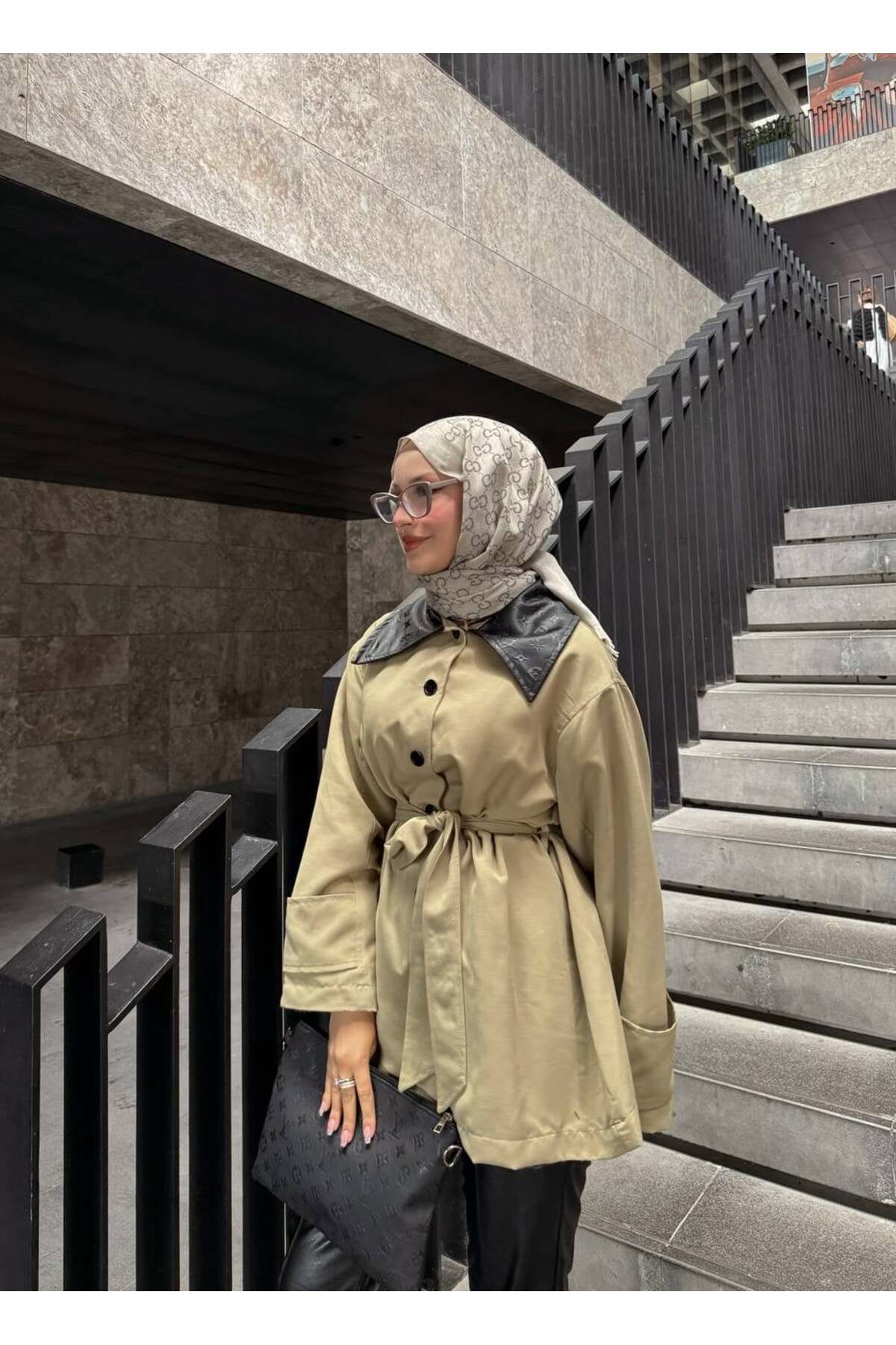 LEVİA STORE Levia Deri Yaka Trençkot - Fiyatı, Yorumları