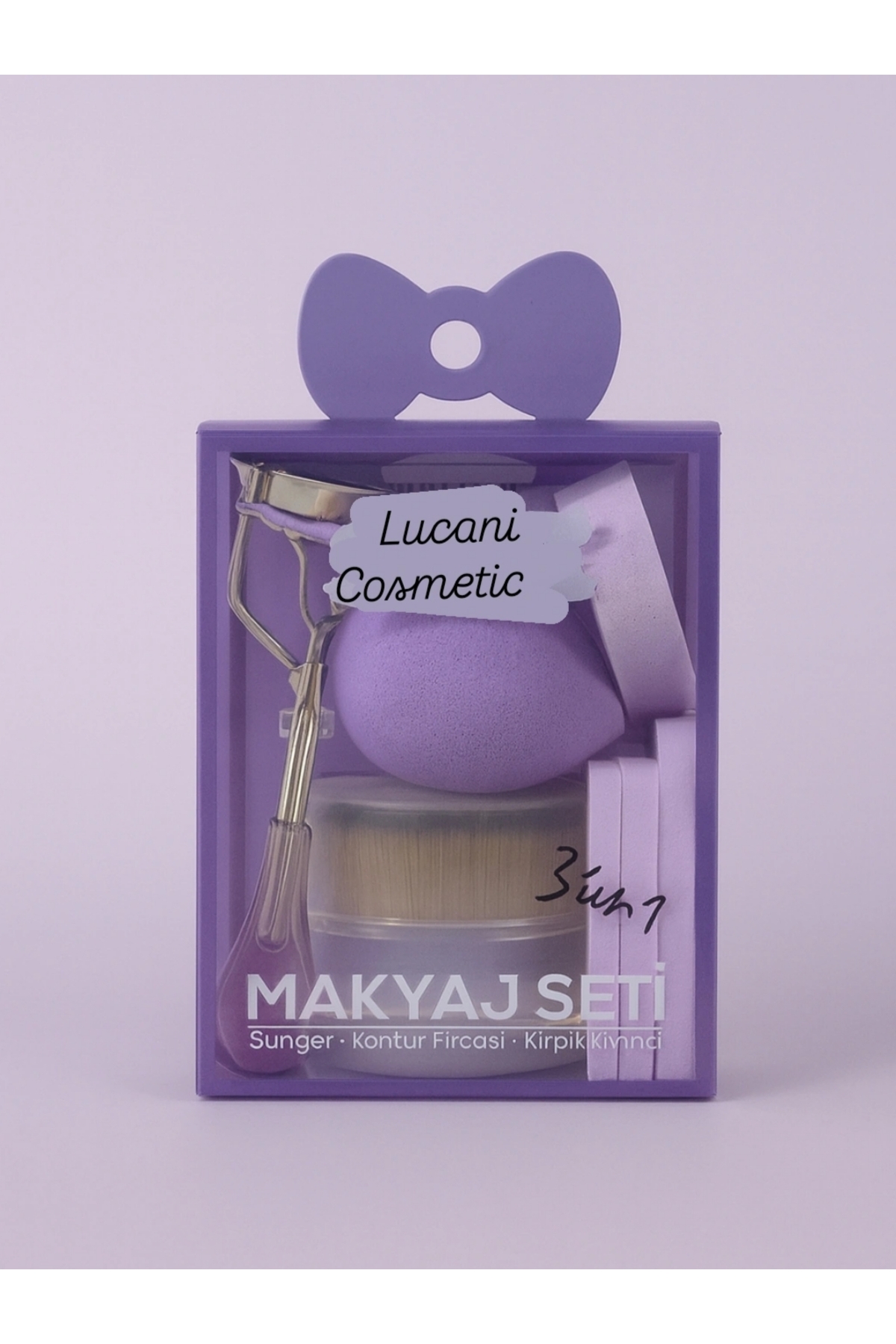Lucani Cosmetic 7’li Makyaj Aksesuar Seti – Sünger, Fırça ve Kirpik ...