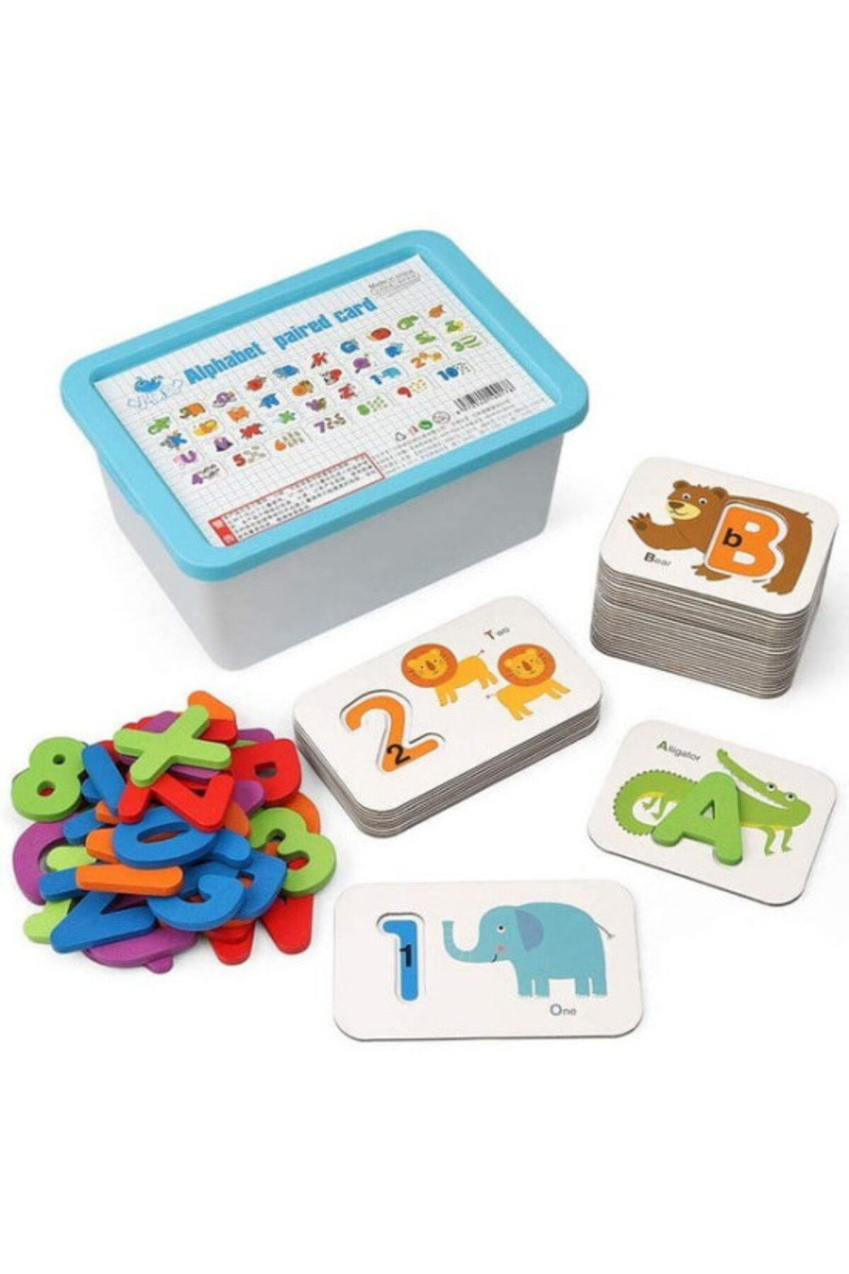 OEM Educational matching game: letters, numbers and picture cards ...