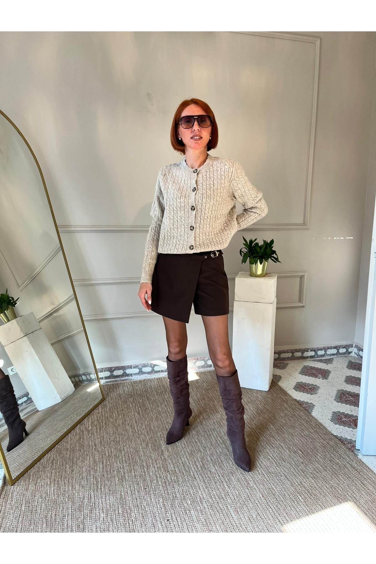 MSglame Kemer Tokalı Kapaklı Mini Şort Etek - Fiyatı, Yorumları