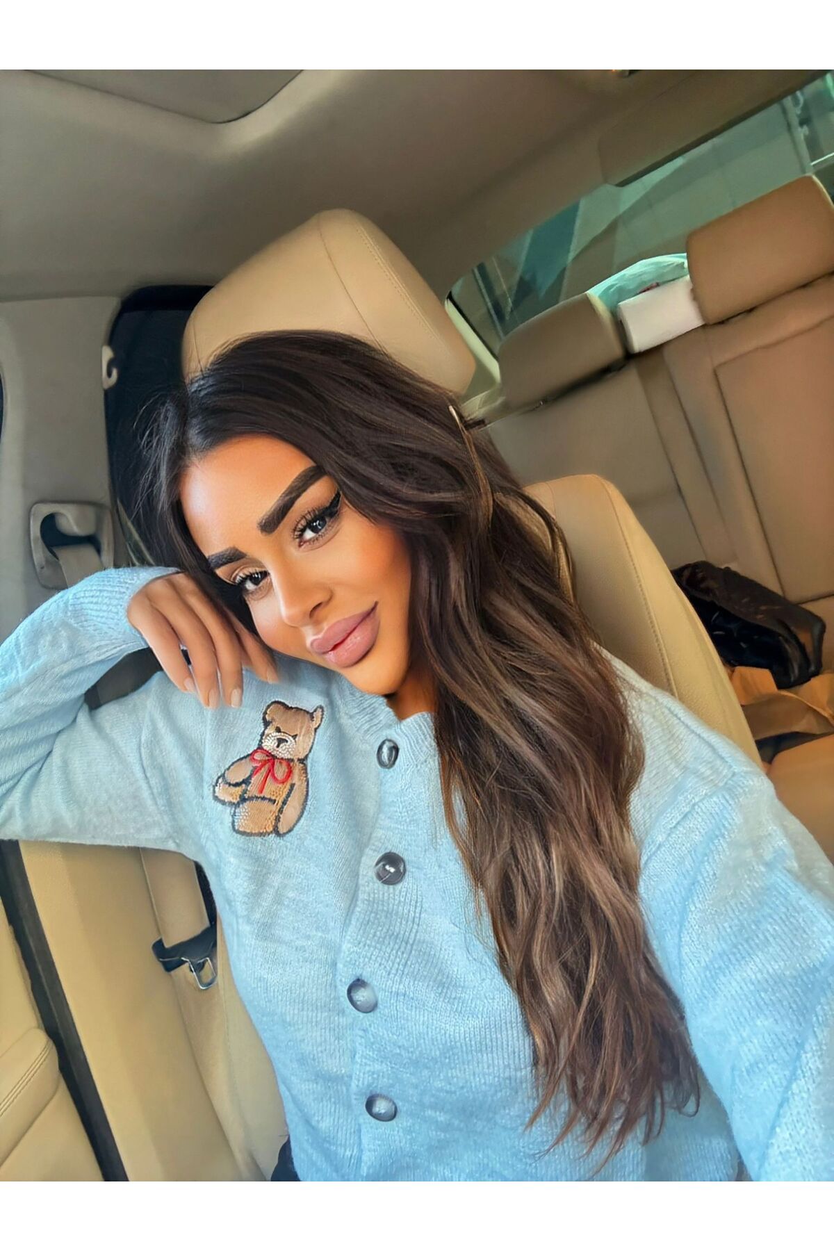 SELEN CAN BOUTIQUE Ayıcık detay Crop Triko Hırka - Fiyatı, Yorumları