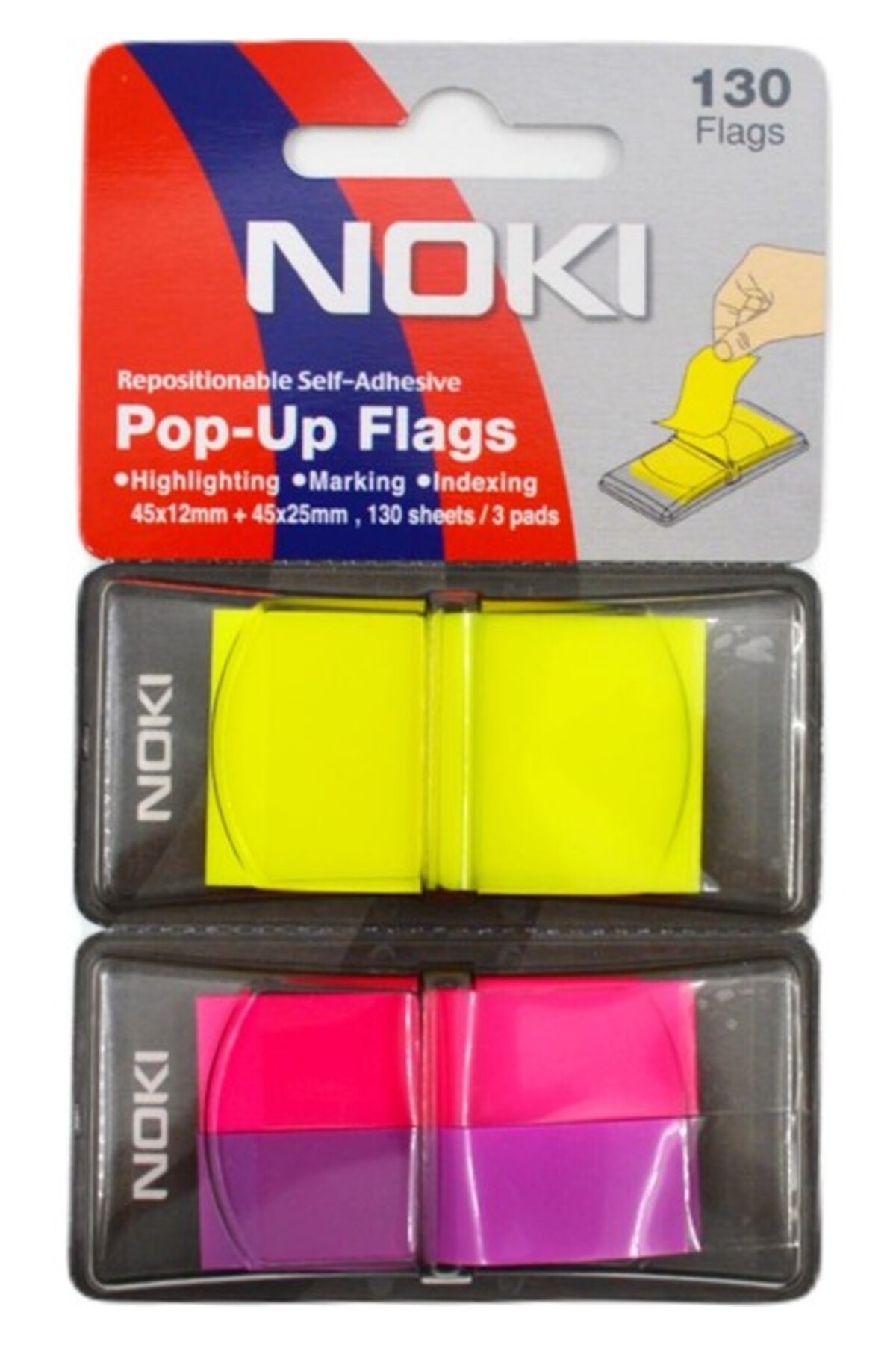 Noki Memo Pop-Up Flags Yapışkanlı Işaretleyici 130 YAPRAK(26006B ...