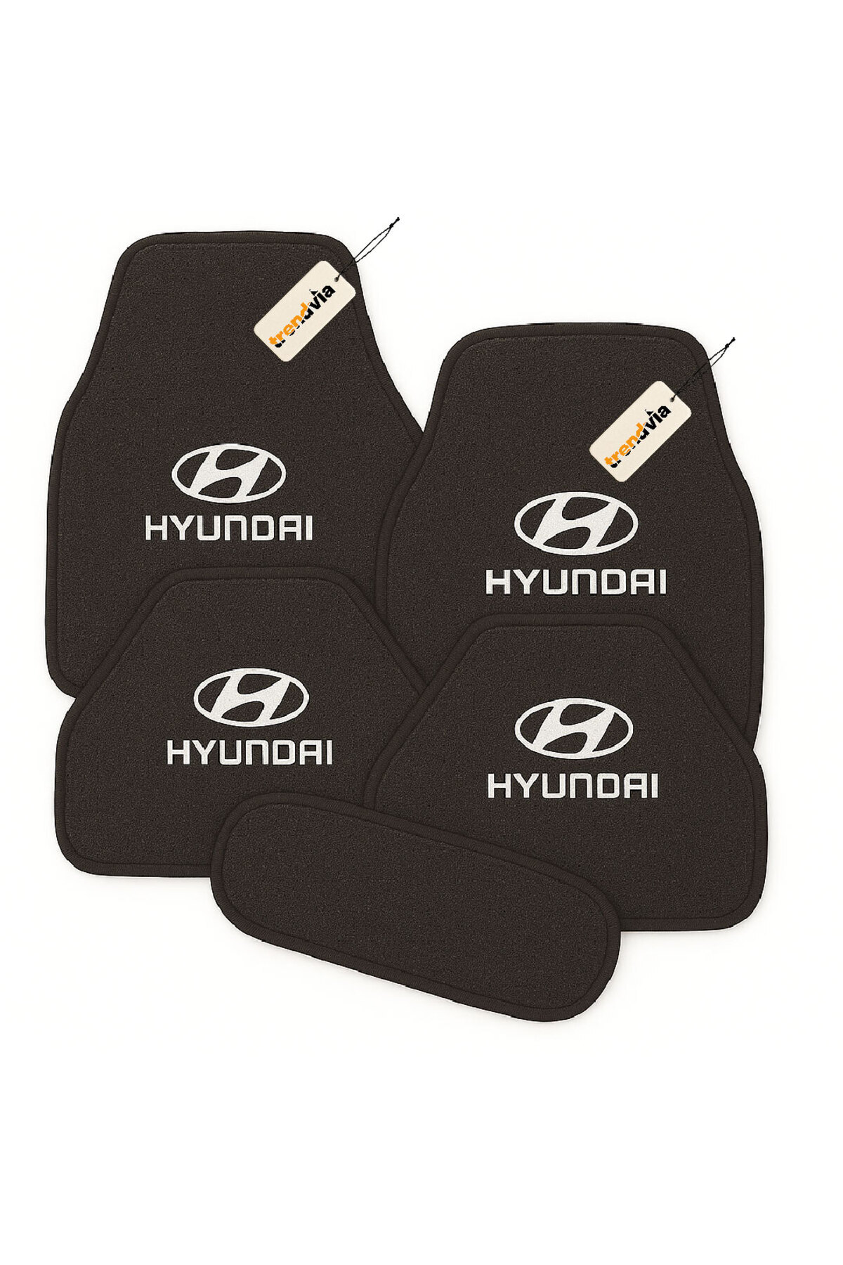 trivexa Hyundai Logolu Antrasit Oto Halı Paspas Seti 5 Parça – Kaymaz ...