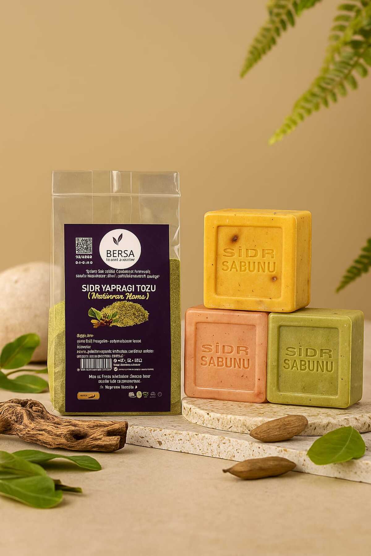 Home “Es-Sidr Yaprağı Tozu 100 gr & Orijinal Sidr Sabunu 330-375 gr ...