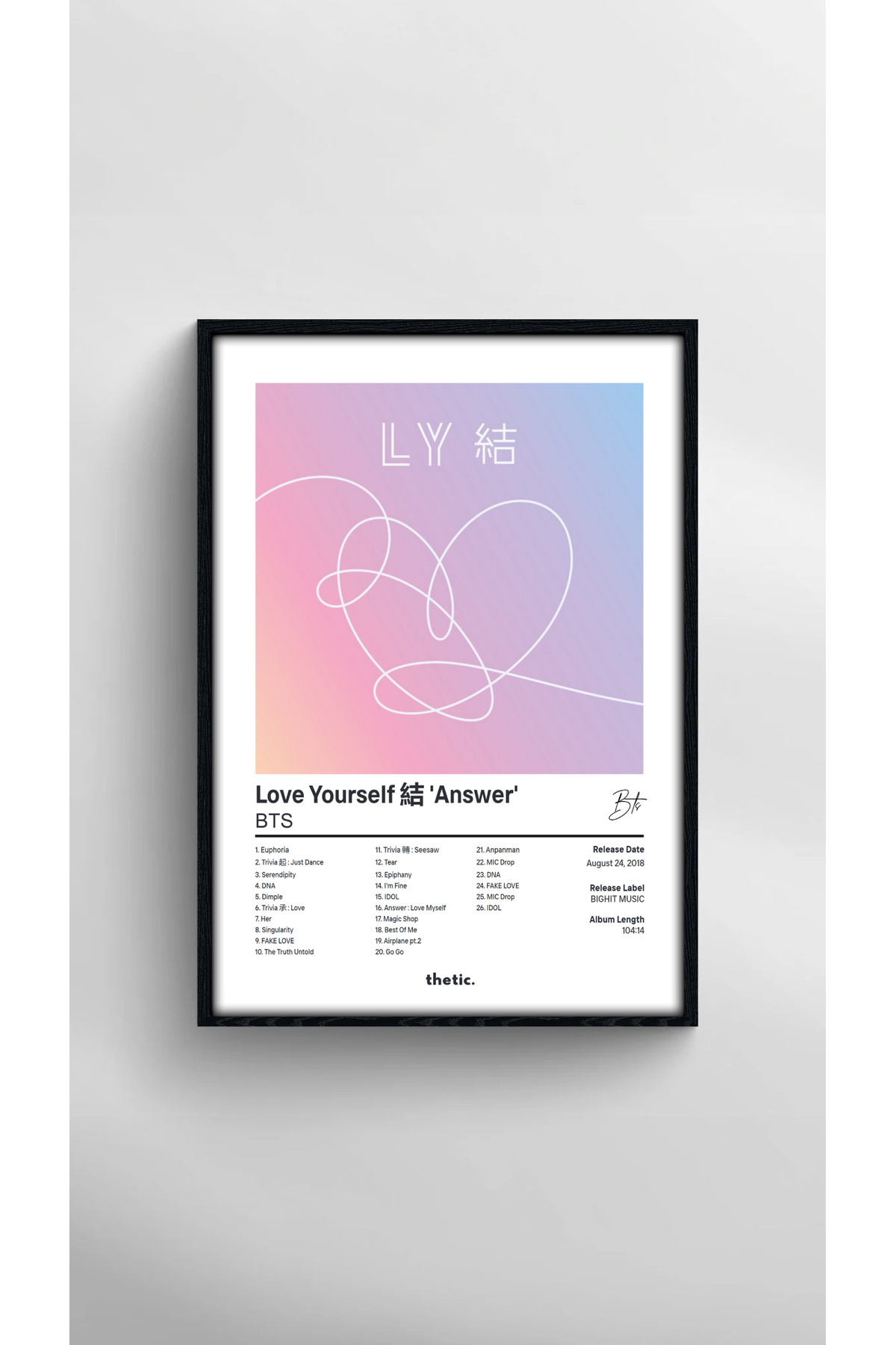 Thetic BTS - Love Yourself 結 'Answer' Albüm Koleksiyonu PREMIUM Spotify ...