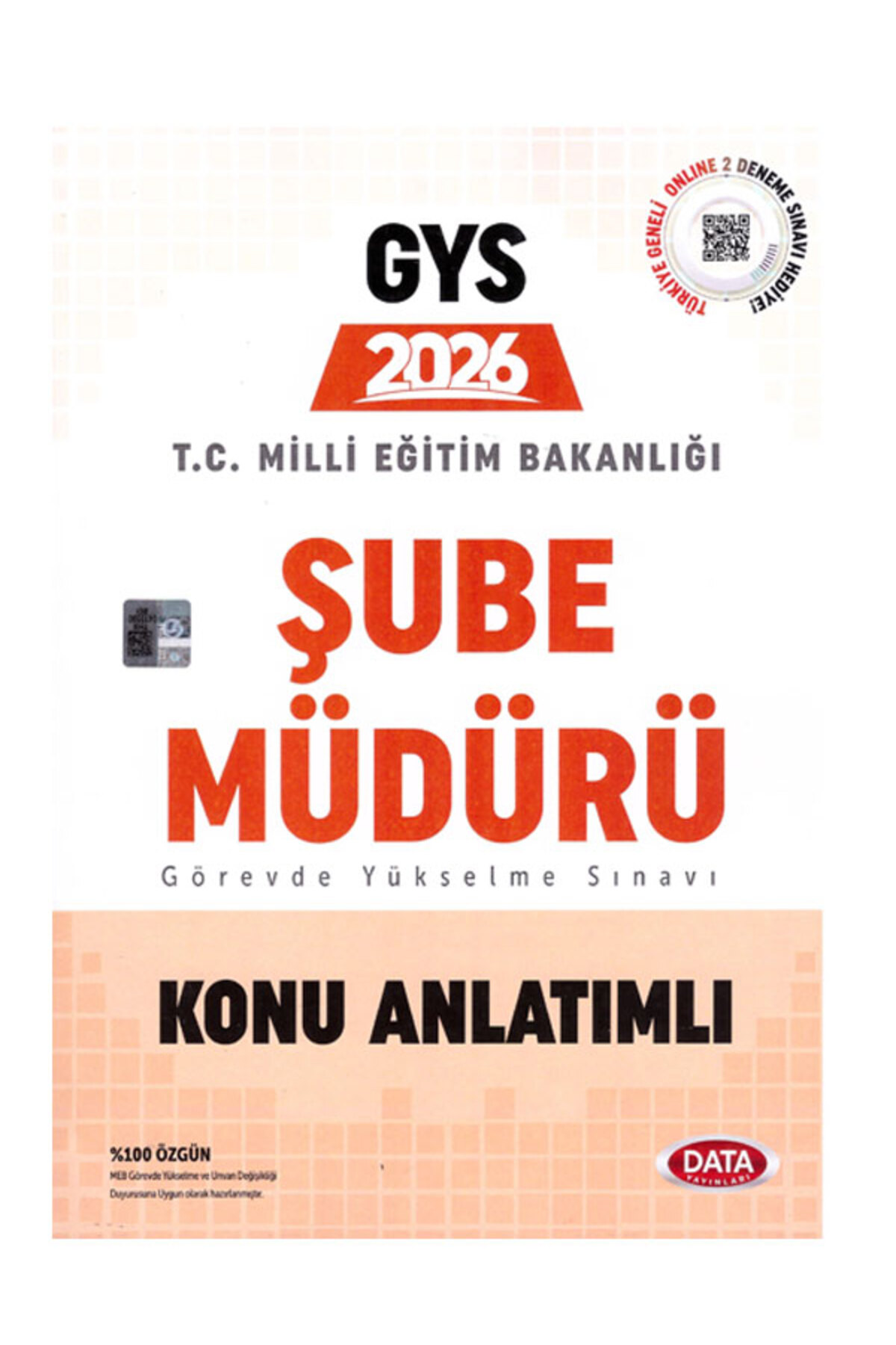 Data Yayınları 2026 Gys Meb Şube Müdürü Görevde Yükselme Sınavı Konu ...