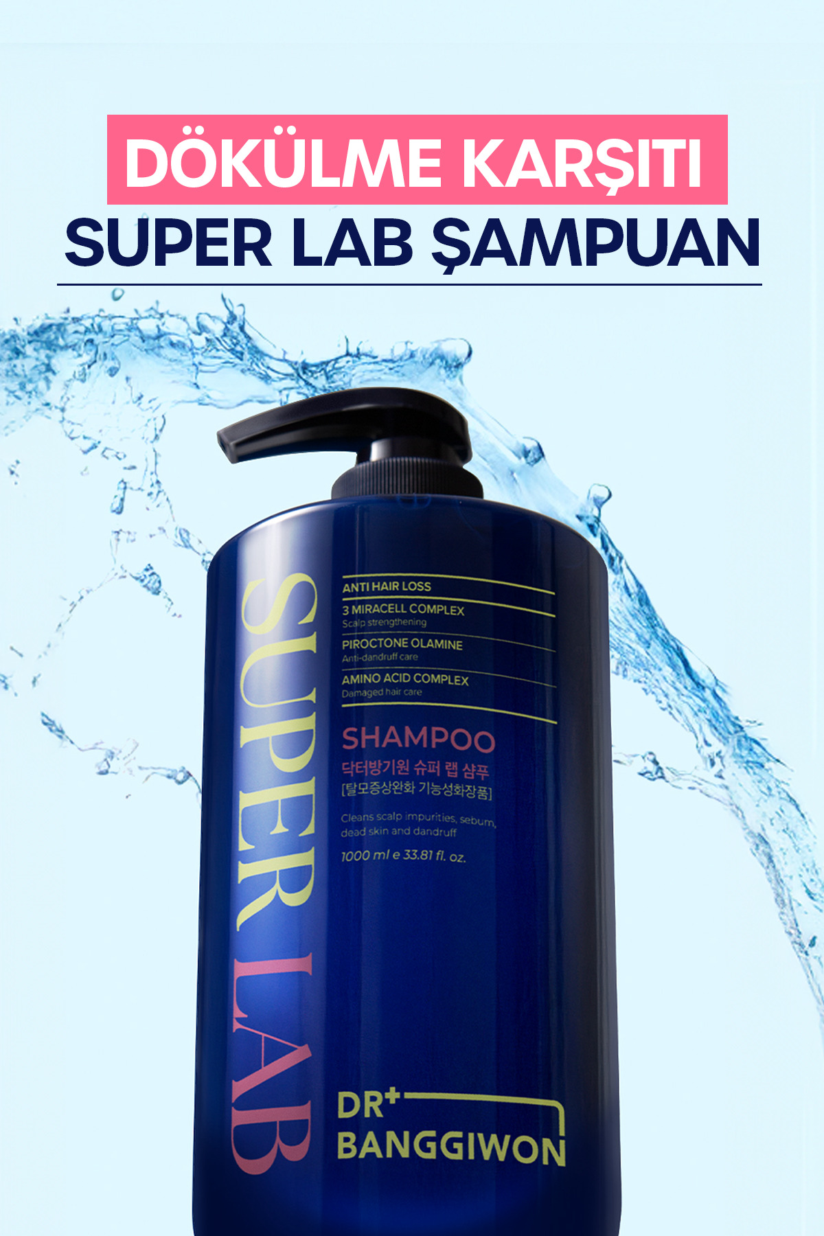 DR BANGGIWON Super Lab Şampuan, Dökülme Karşıtı, Piroctone Olamin ...