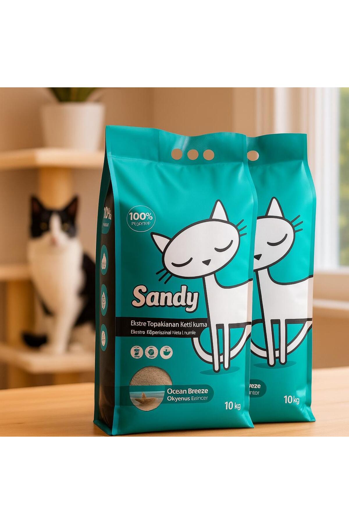 Sandy Okyanus Esintisi Kedi Kumu 10 Kg 2'li - Fiyatı, Yorumları