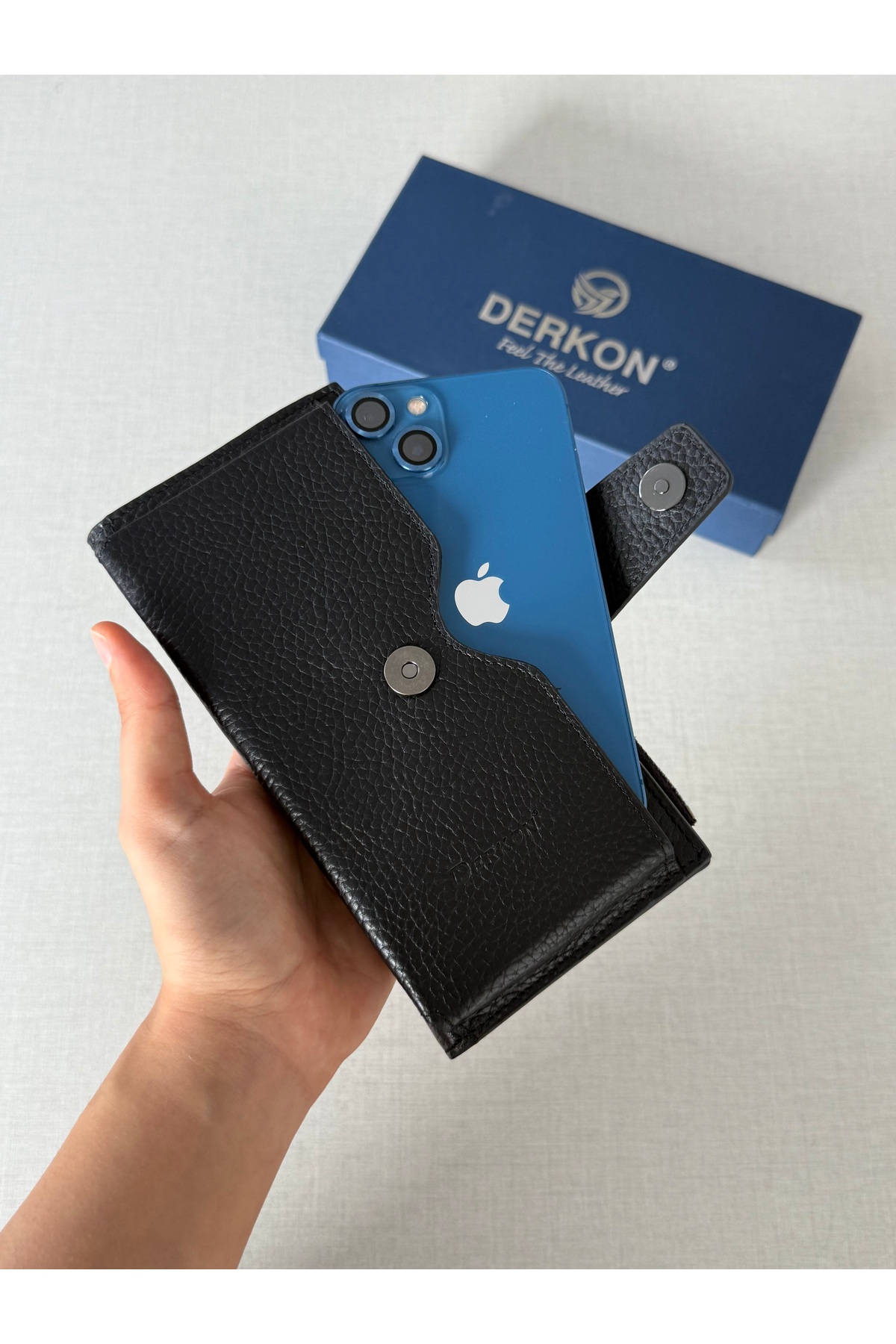 Derkon Hakiki Deri Telefon, Kart ve Para Bölmeli Cüzdan Marco Model ...