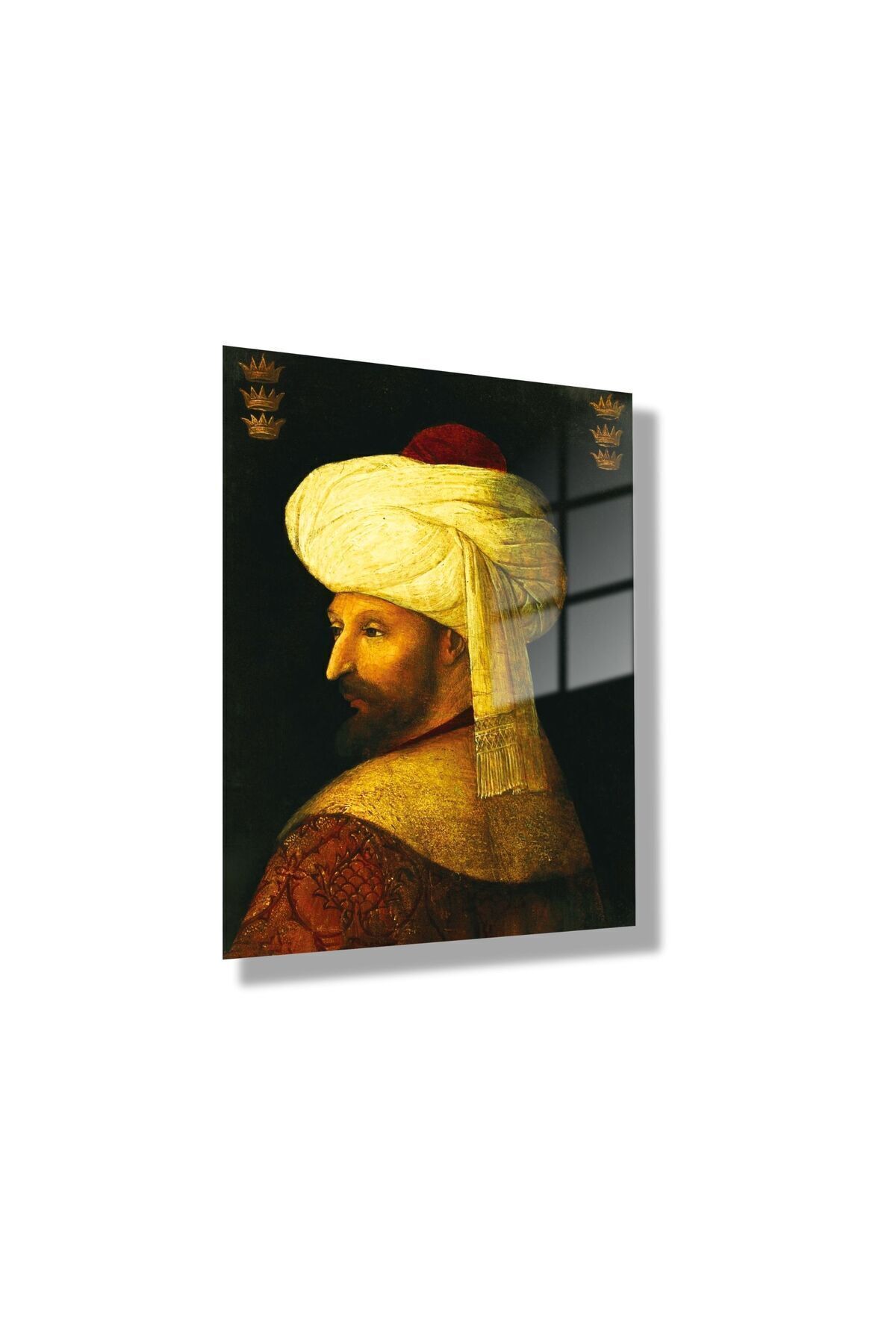 GAAGART Temperli Gerçek Cam Tablo Fatih Sultan Mehmet Portresi - Fiyatı ...