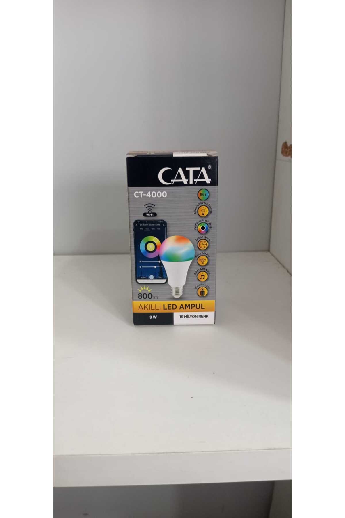 Cata CT-4000 9W Akıllı LED Ampul E27 16 Milyon Renk - Fiyatı, Yorumları