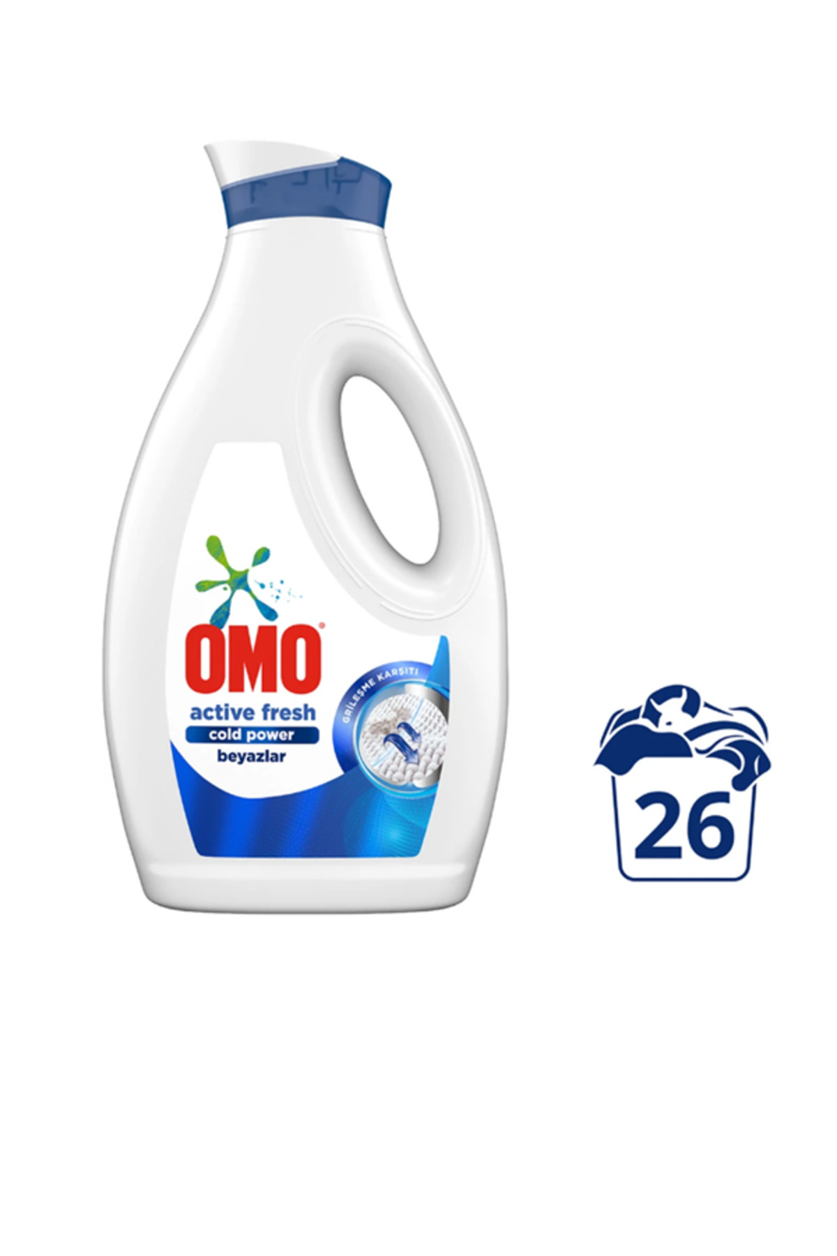 Omo Sıvı Active Fresh Cold Power Beyazlar İçin Çamaşır Deterjanı 1690 ...