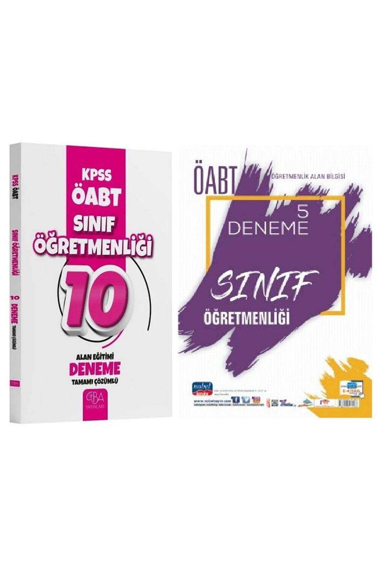 CBA Akademi SÜPER FİYAT CBA + Nobel ÖABT Sınıf 10+5 Deneme 2 li Set CBA ...