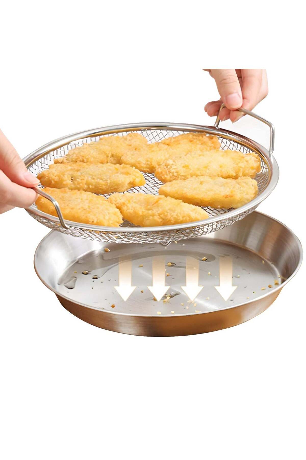 Generic KASTWAVE Kitchen Oil Filter Tray, Stainless Steel Frying Oil ...