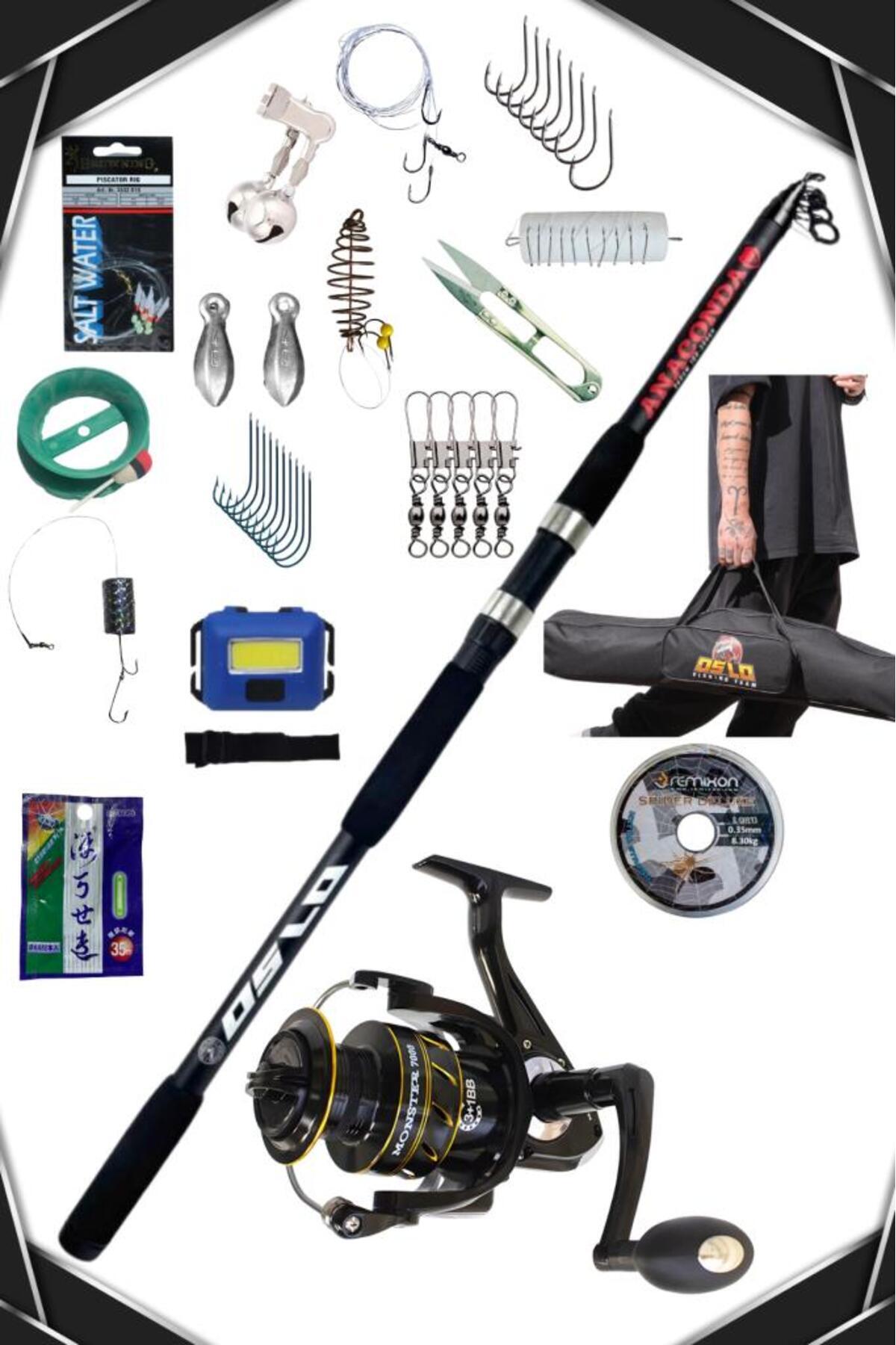 Oslo Anaconda 360cm 100-300gr Monster 7000 Göl ve Deniz Olta Seti ...