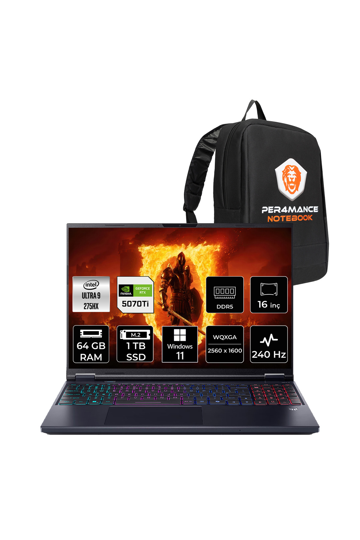 ACER Predator Helios Neo 16 AI Ultra 9 275HX 64GB 1TB SSD RTX5070Ti ...