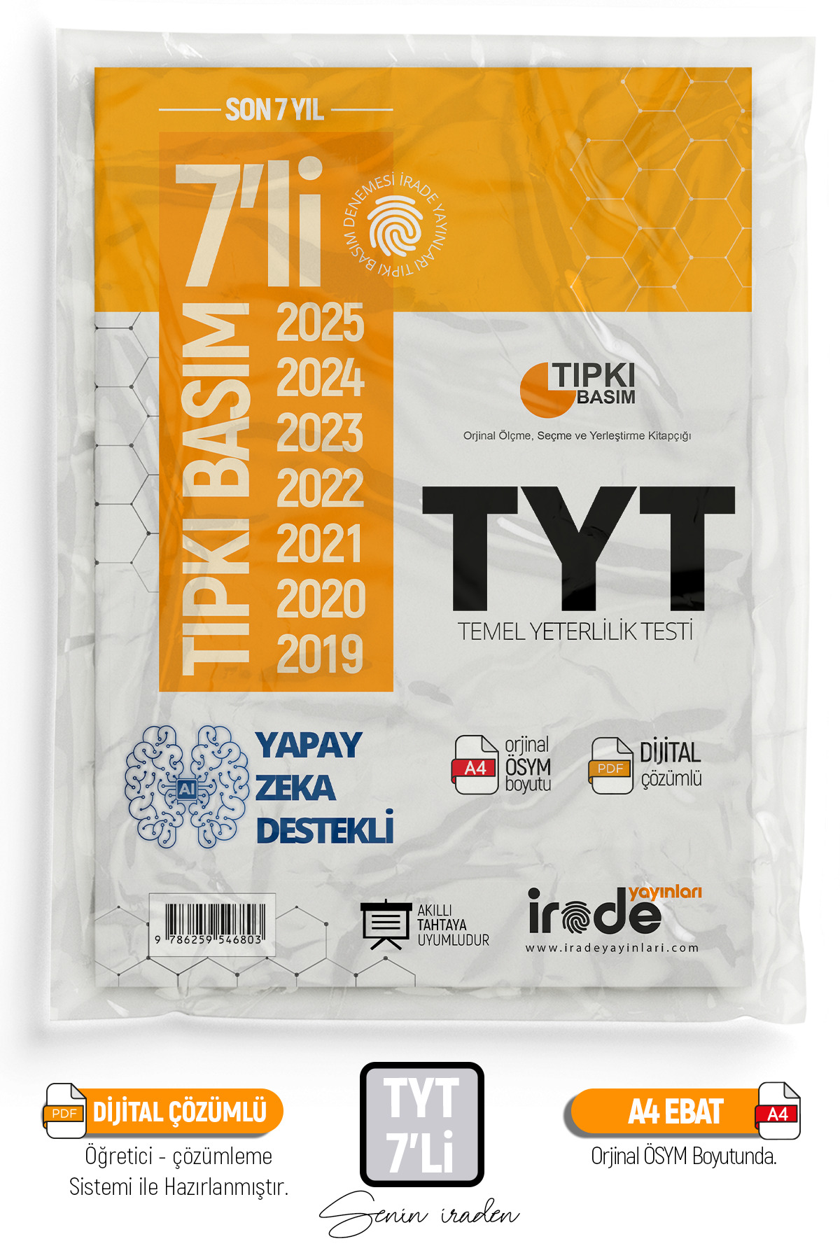 İrade Yayınları 2026 Yks Tyt Ösym Çıkmış Soru Son 7 Yıl Fasikül Tıpkı ...