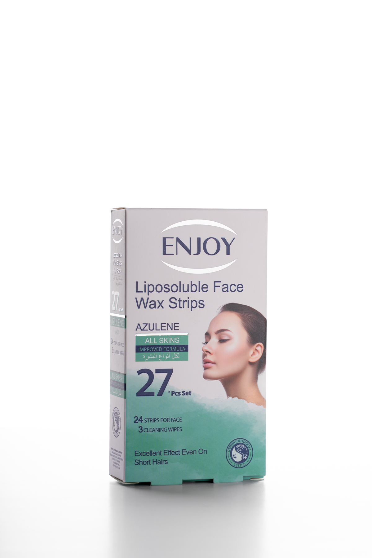 Enjoy Liposoluble Face Wax Strips – 27 Pcs | Azulene for All Skin Types ...