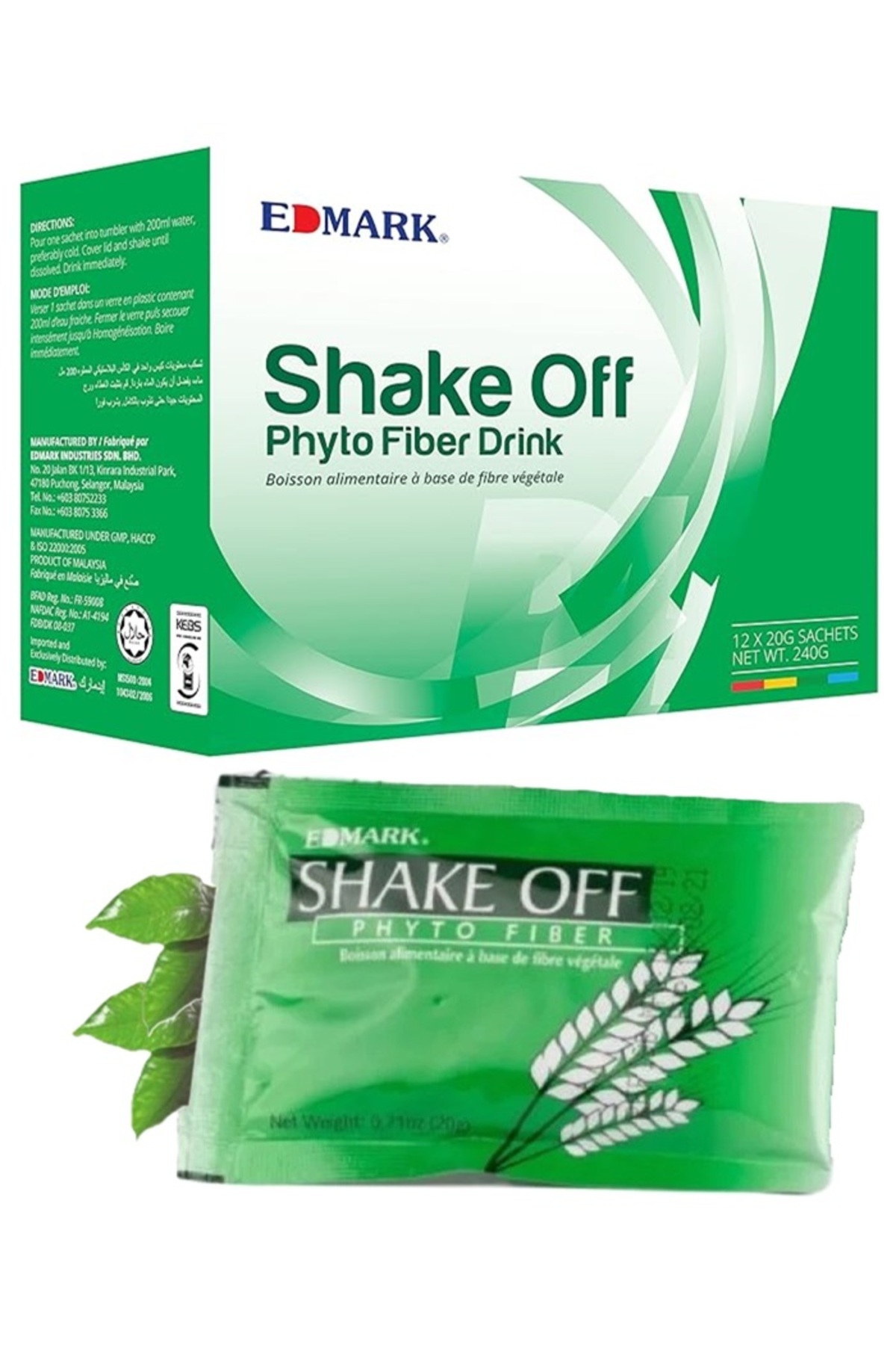EDMARK Shake Off Plant Fiber Drink for Colon Cleansing and ...