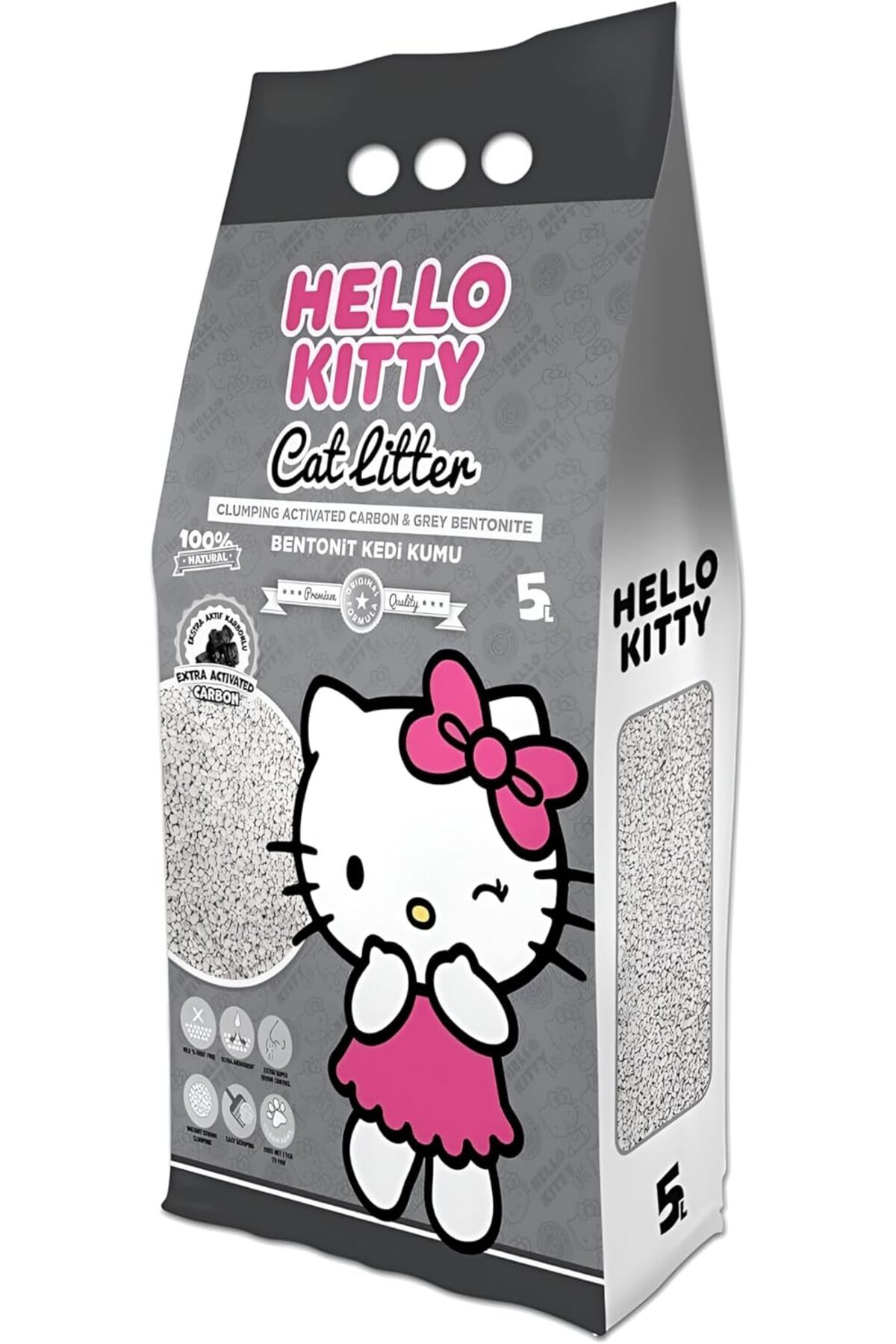 Hello Kitty Pet Fun Hello Kitty Cat Litter 5L with Activated Charcoal ...