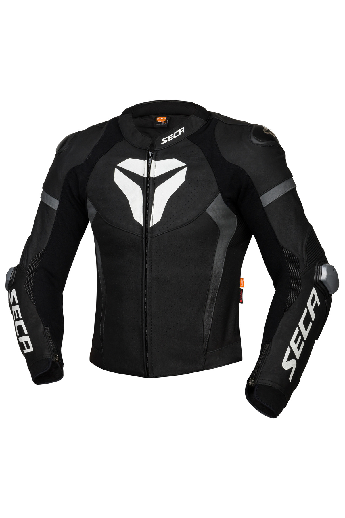 seca SRS II black leather motorcycle jacket- Trendyol