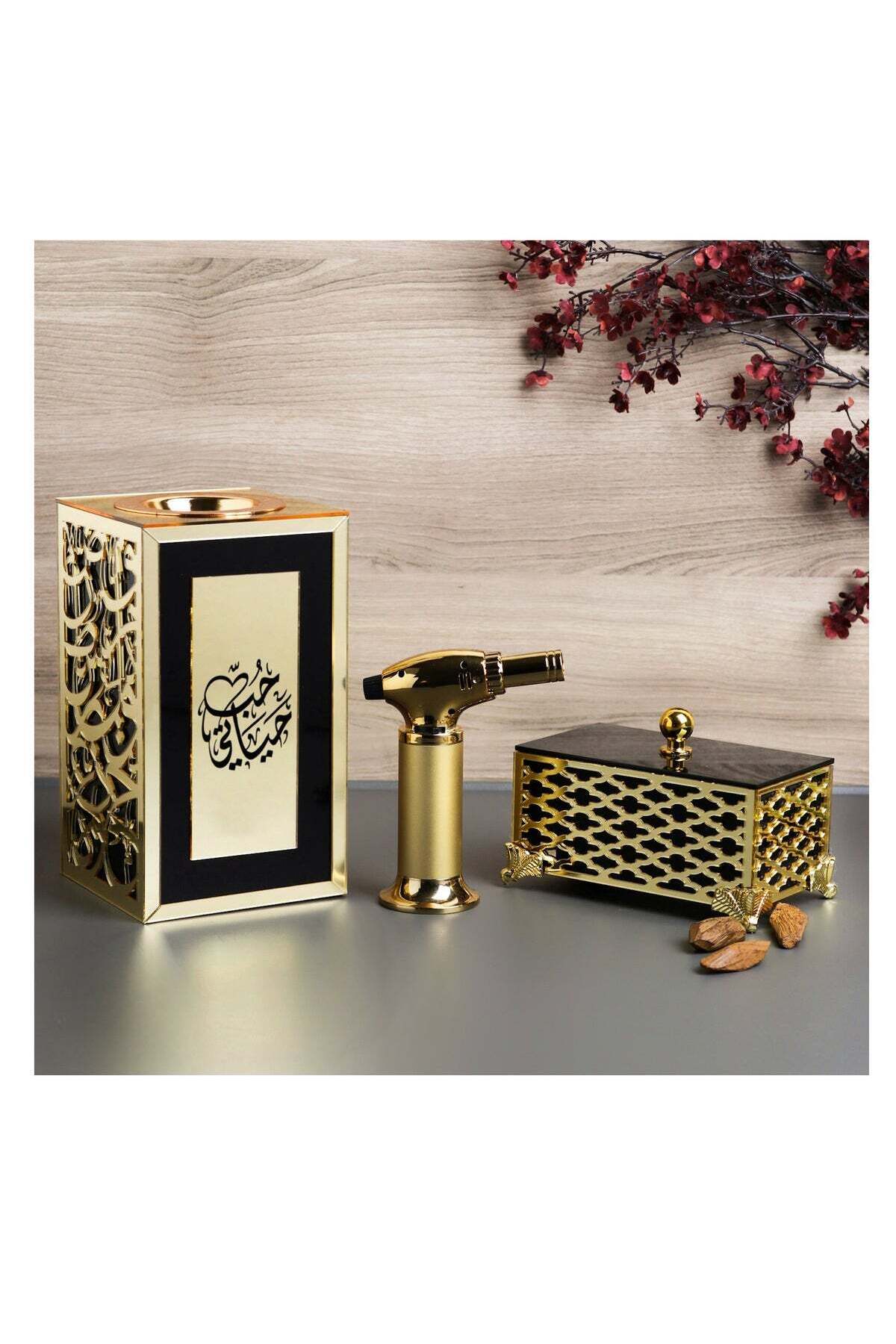 Story of candle An incense burner with a box for storing the incense ...