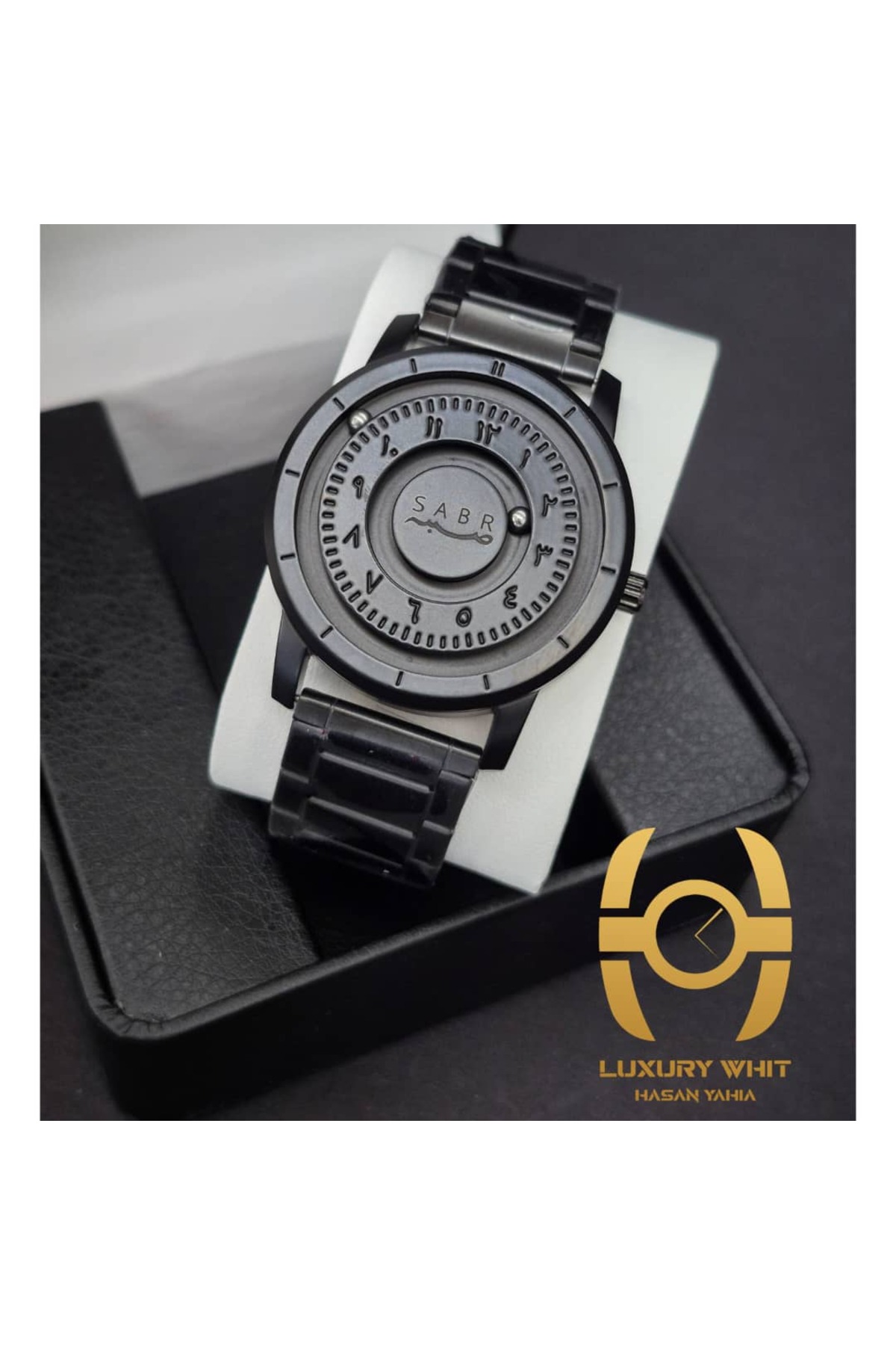 Sabr Men's Quartz Watch, Size 41, Includes Leather Box- Trendyol