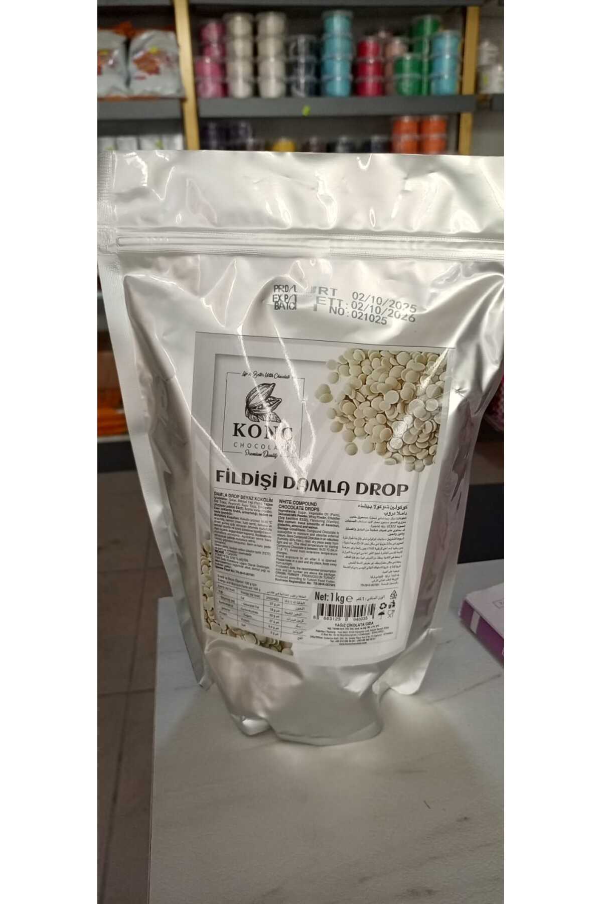 Konç Chocolate Konç fildişi damla drop 1 kg Çikolata - Fiyatı, Yorumları