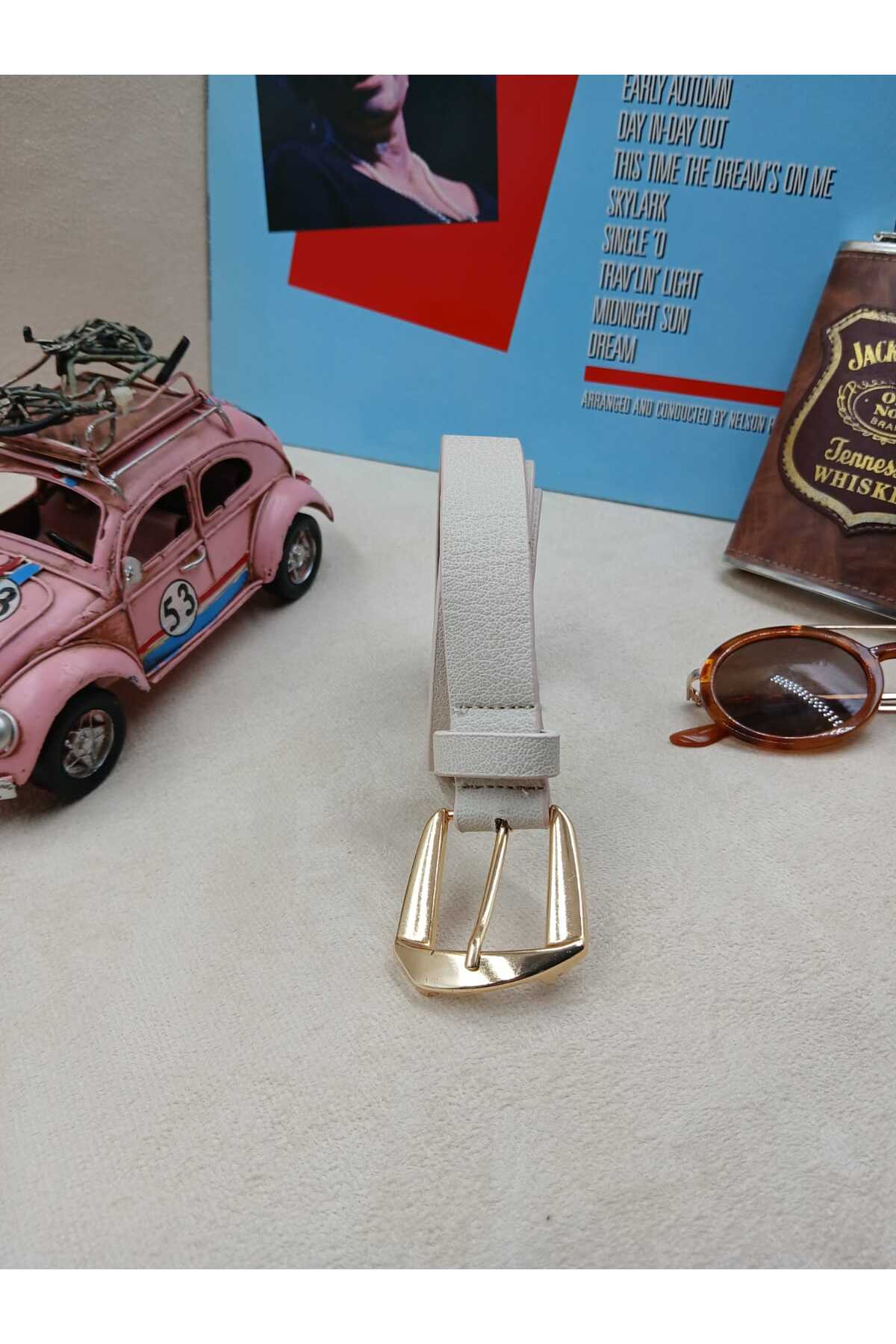 ARLIVA Altın kaplama 2.5cm ithal tokalı pantolon kemeri, elbise kemeri ...