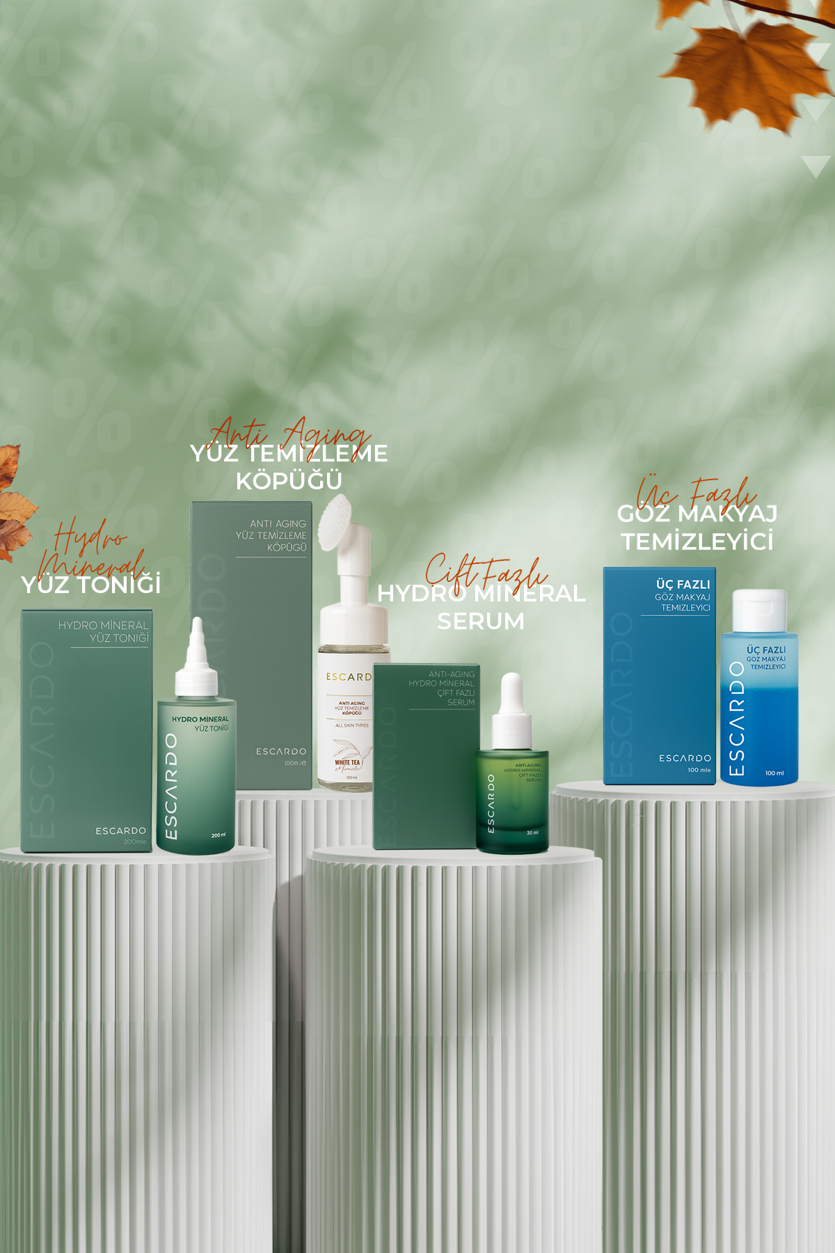 ESCARDO 360° Care Set – Göz, yüz ve serum bakımının tamamı tek sette ...
