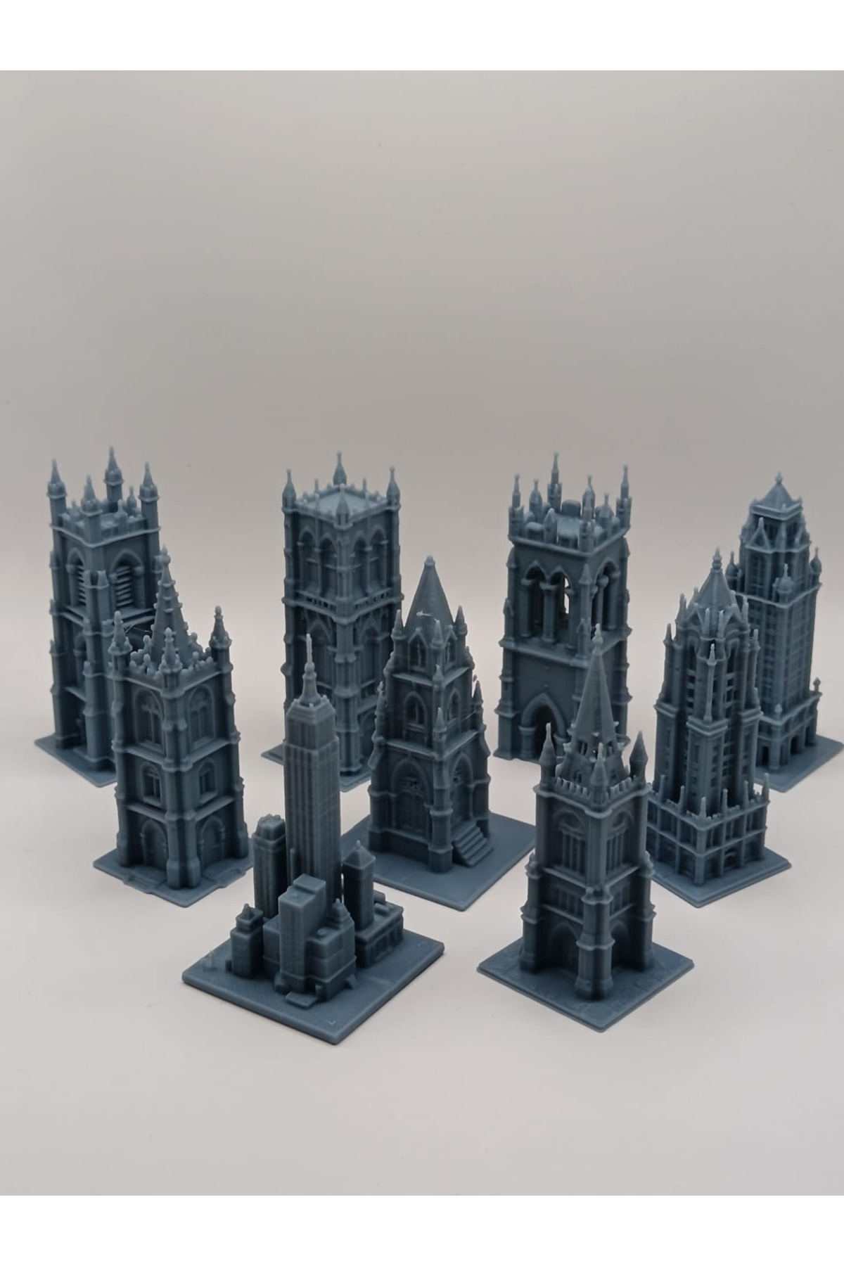 shop Dekoratif Gotik ve Modern Mimariden İlham Alan 3D Baskı Kule Seti ...