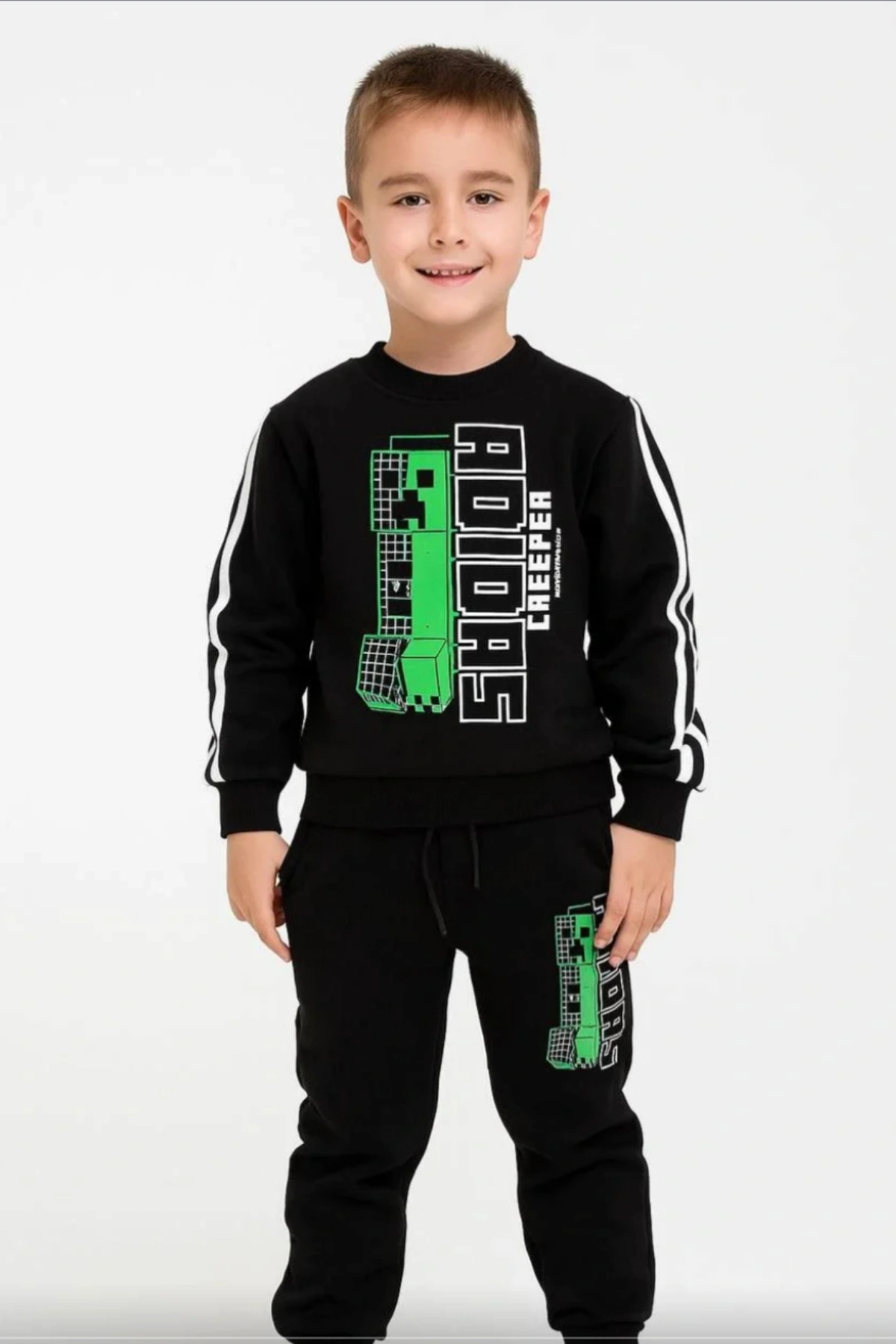 Kidmark Çocuk Modası Erkek Çocuk Minecraft %100 Pamuk Siyah Takım ...