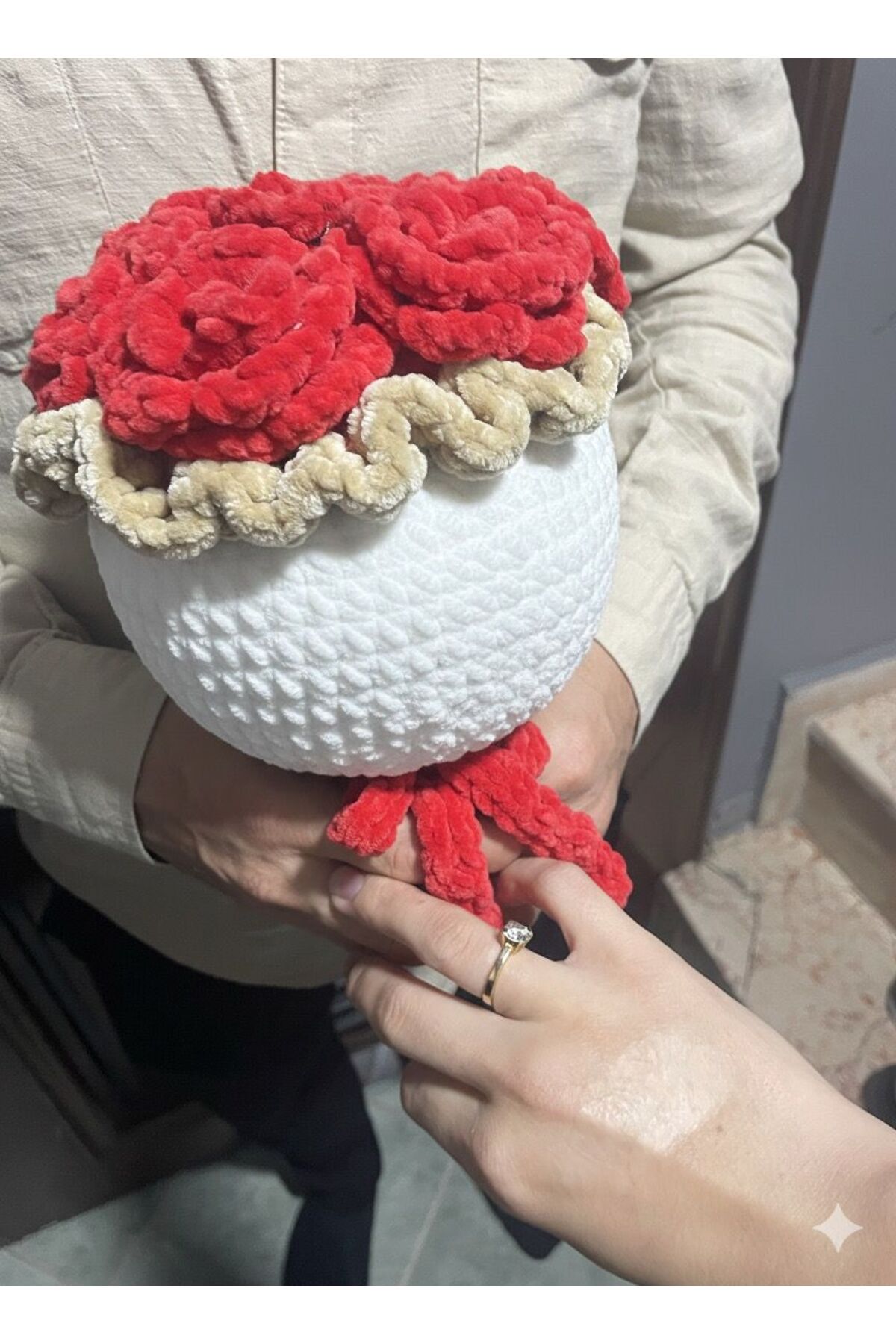 stoks toys Örgü Kadife Gül Buketi - Fiyatı, Yorumları