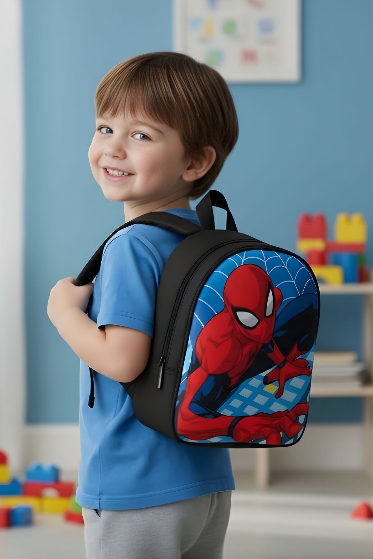 Carra Bags Spider-Man Mavi Erkek Çocuk Kreş Çantası - Fiyatı, Yorumları